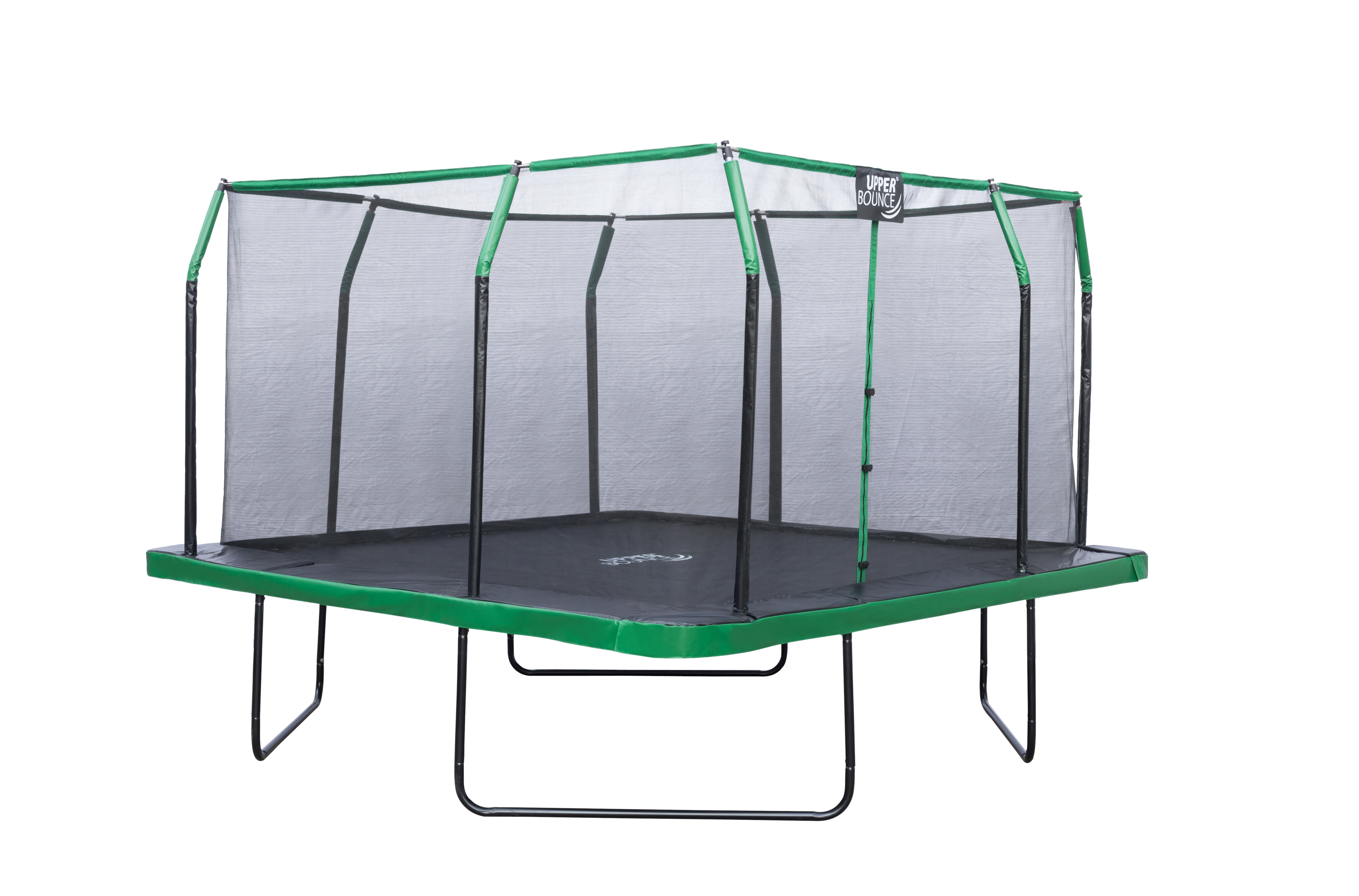 Upper Bounce Machrus Upper Bounce 12 x 12 FT Square Trampoline Set with ...
