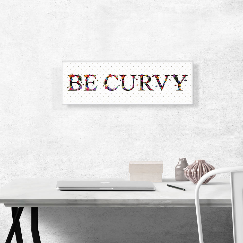 ARTCANVAS BE CURVY Girls Room Decor Canvas Art Print - Wayfair Canada
