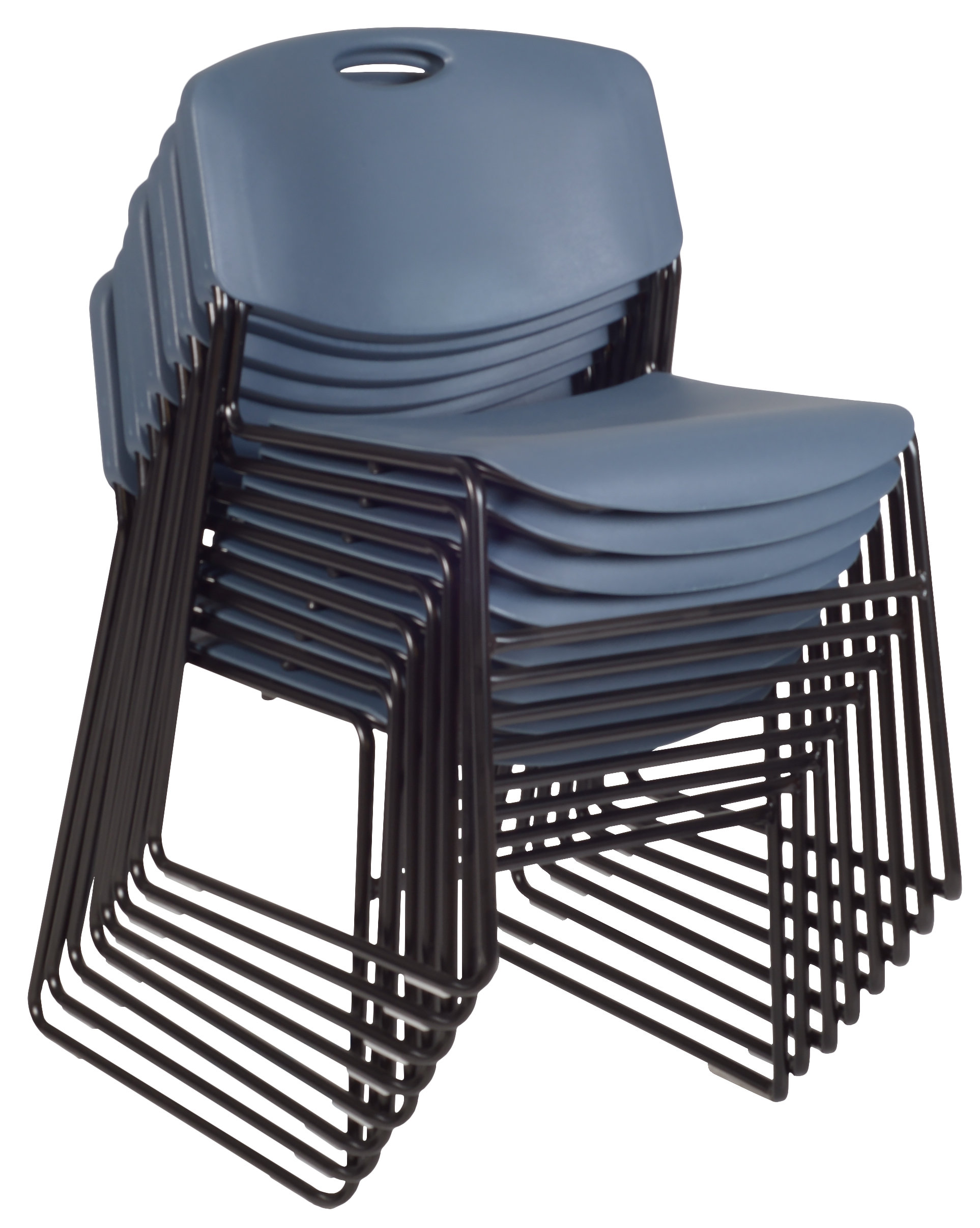 Regency Zeng Ultra Compact Metal Frame Armless Stackable Chair | Wayfair