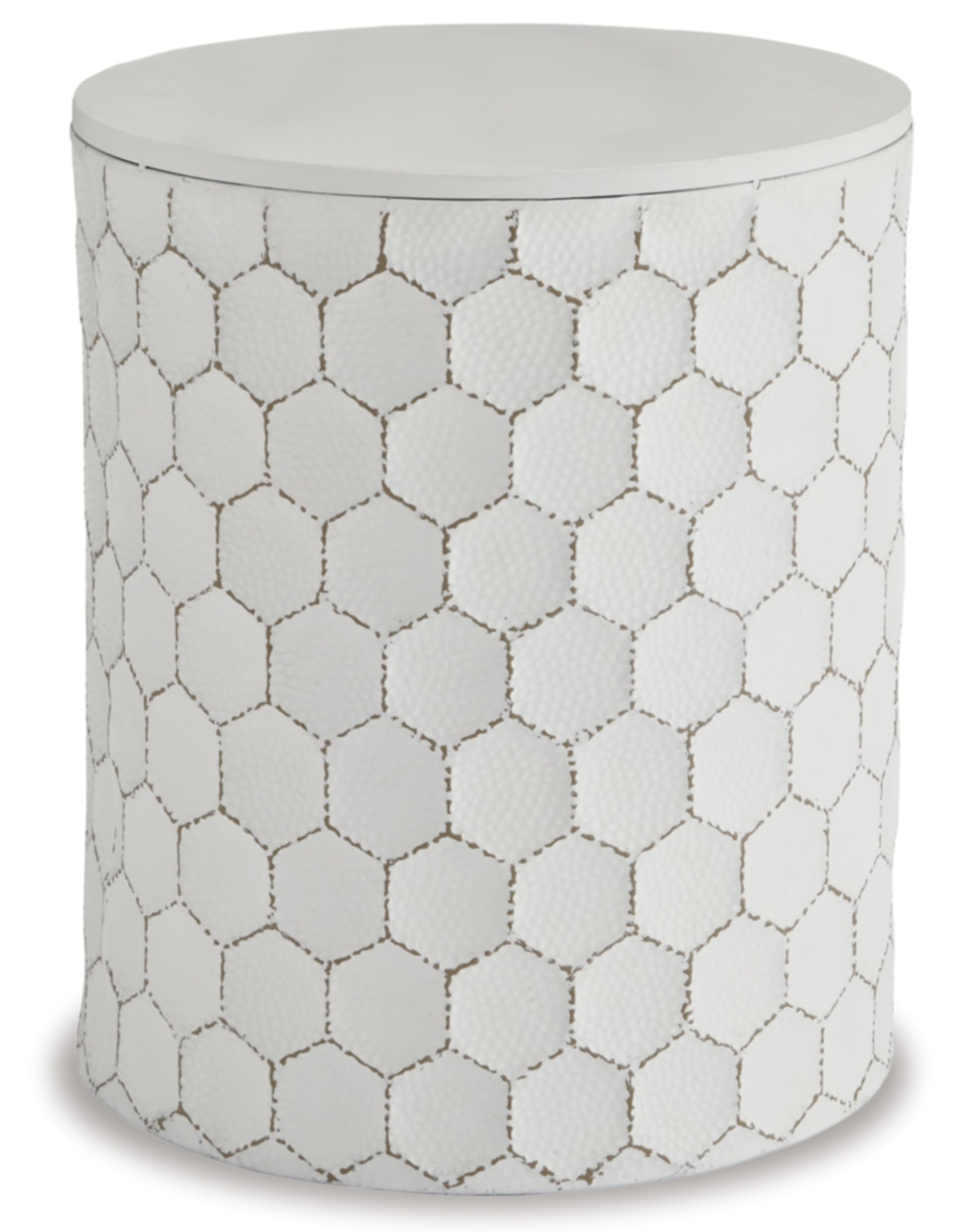 Gracie Oaks Geometric Honeycomb Accent Stool/Table | Wayfair