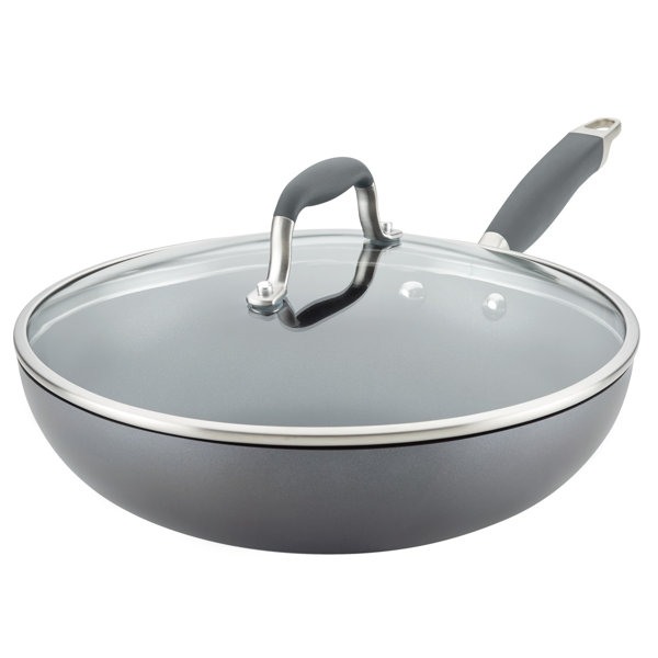 Anolon Advanced Home Hard Anodized Nonstick Deep Frying Pan / Skillet ...