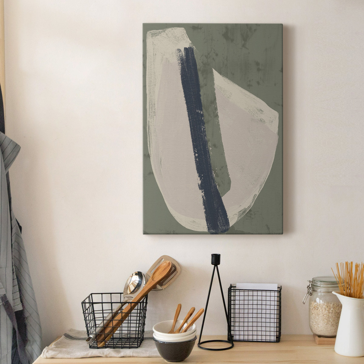 Orren Ellis Paper Slice IV Premium Gallery Wrapped Canvas - Ready To ...