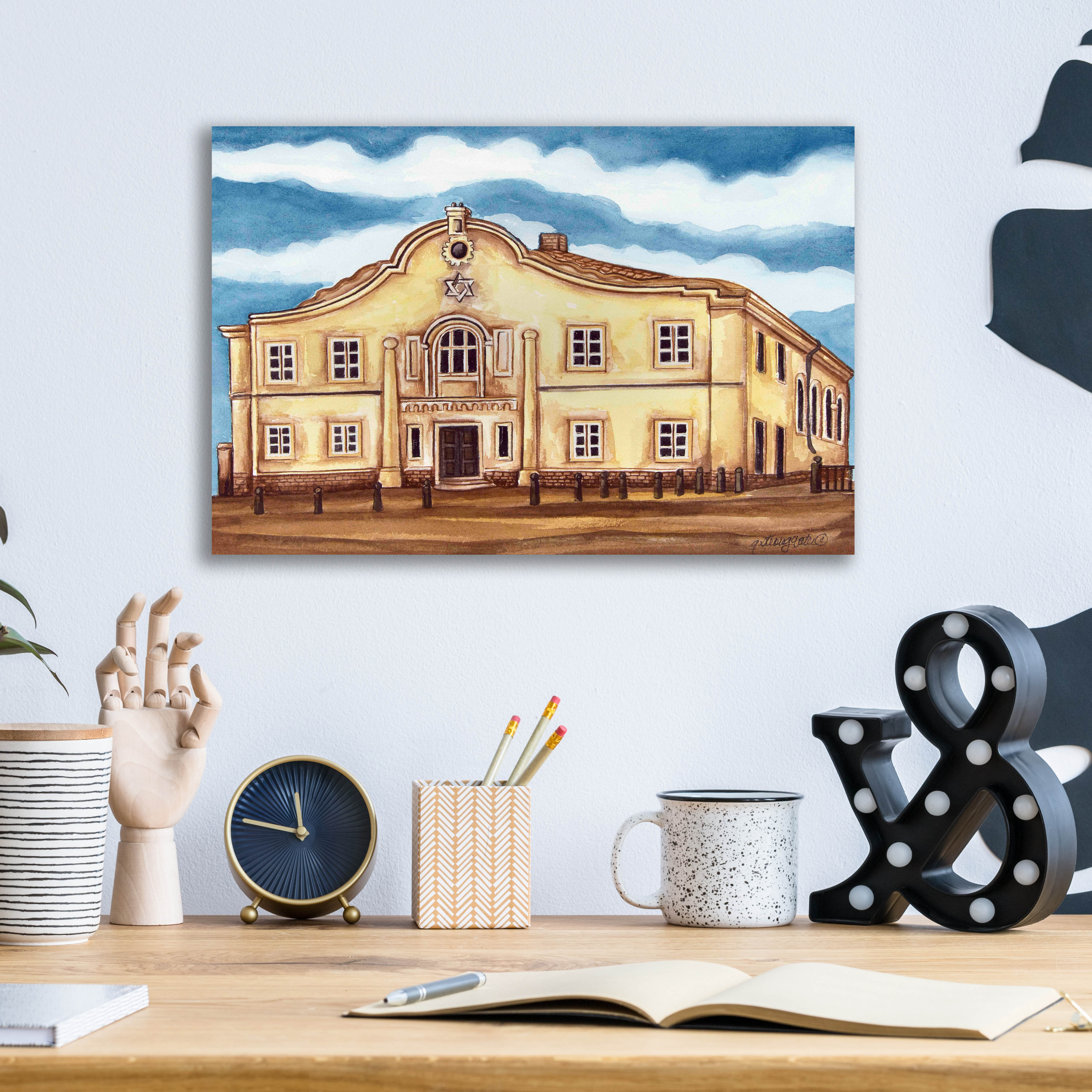 Red Barrel Studio® 'Synagogue Telz Exterior' by Andrea Strongwater ...