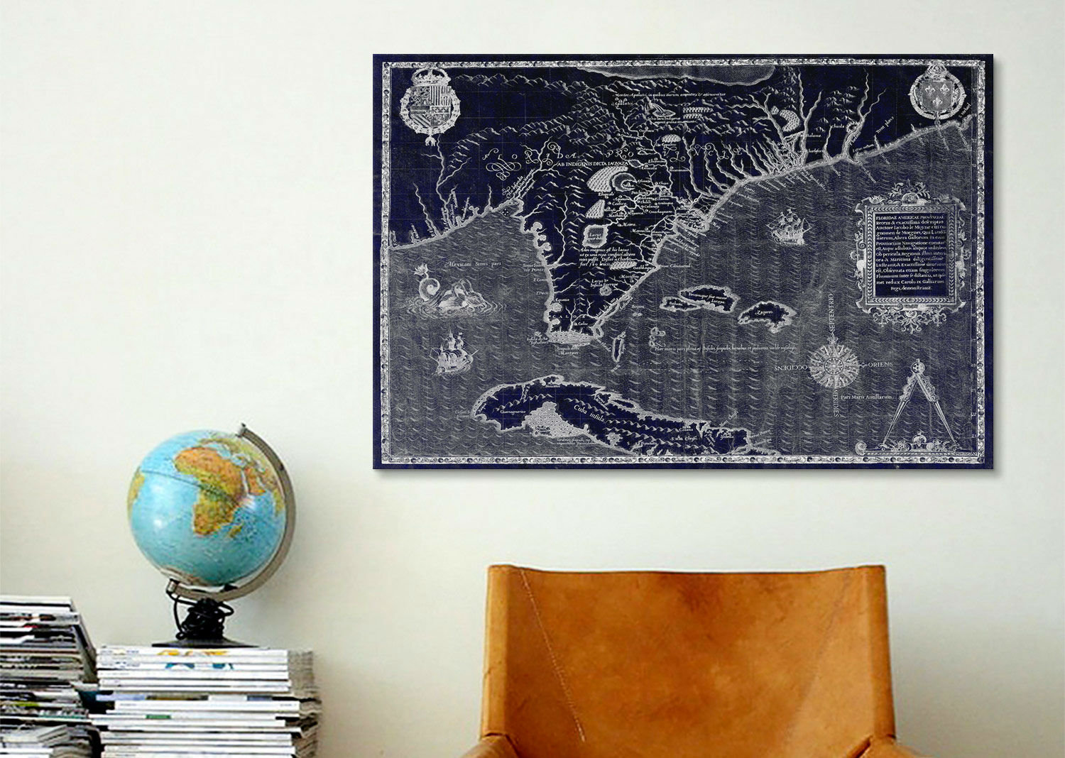 Breakwater Bay Antique Maps of Florida and Cuba (Jacques le Moyne (1588 ...