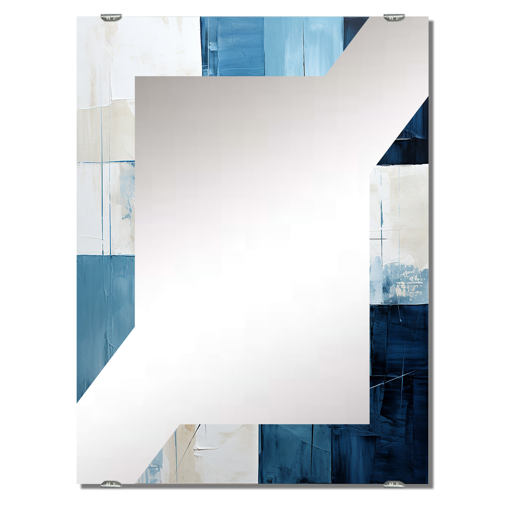 East Urban Home Aureliu - Abstract Geometric Wall Mirror MIR132929 ...