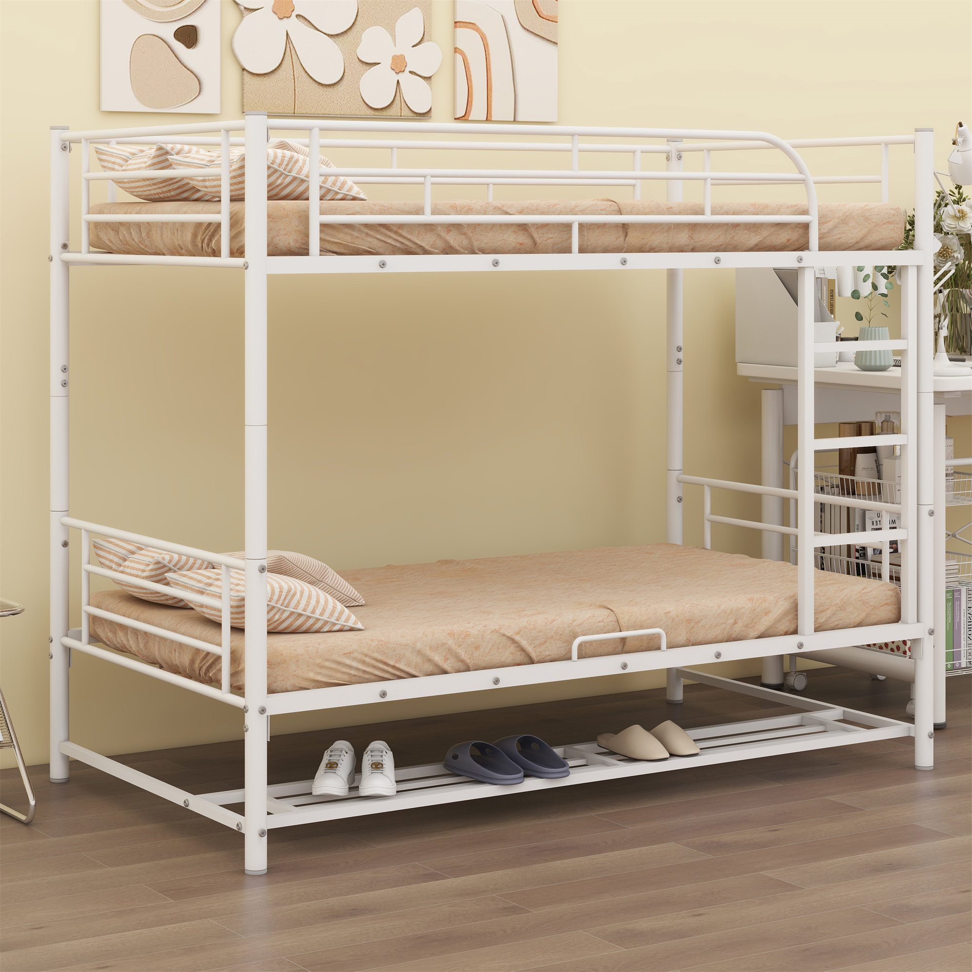 Isabelle & Max™ Bunk Bed With Shelf And Guardrails - Wayfair Canada