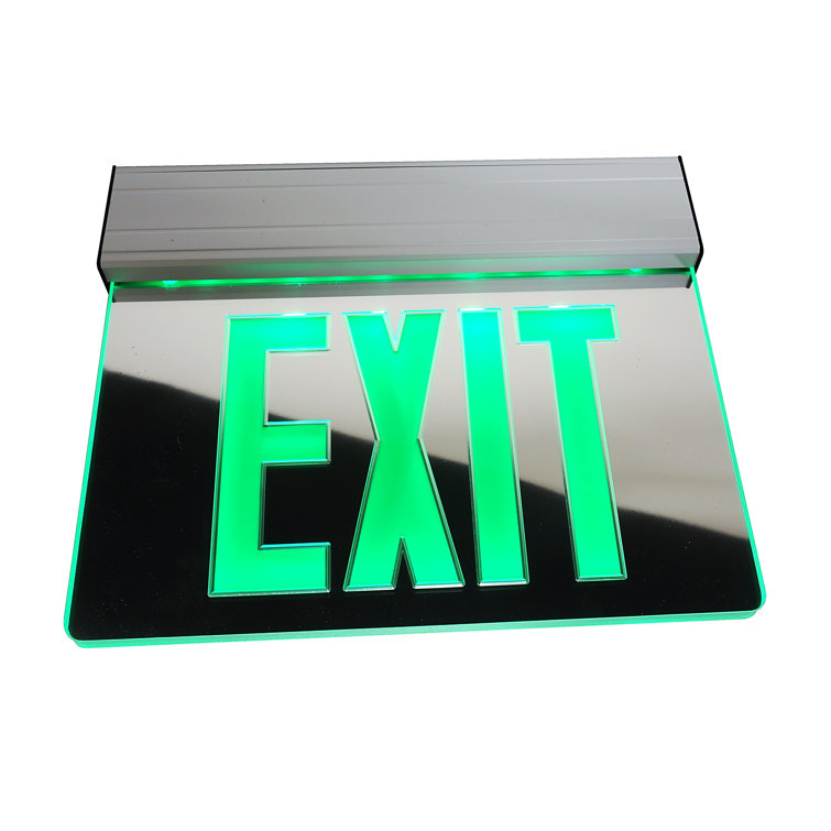 NICOR Lighting Aluminum Edge-Lit LED Exit Sign | Wayfair