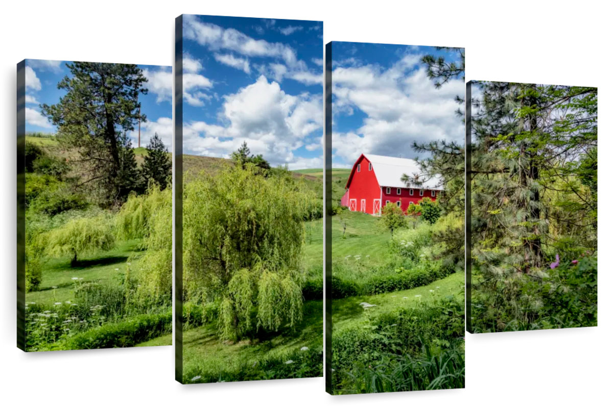 Millwood Pines Alvord Beautiful Red Barn And Gardens In The Palouse ...