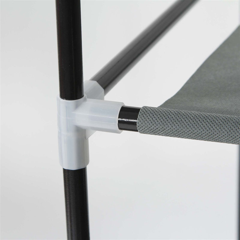 Rebrilliant 5-Layer 12-Compartment Non-Woven Fabric Wardrobe Portable ...