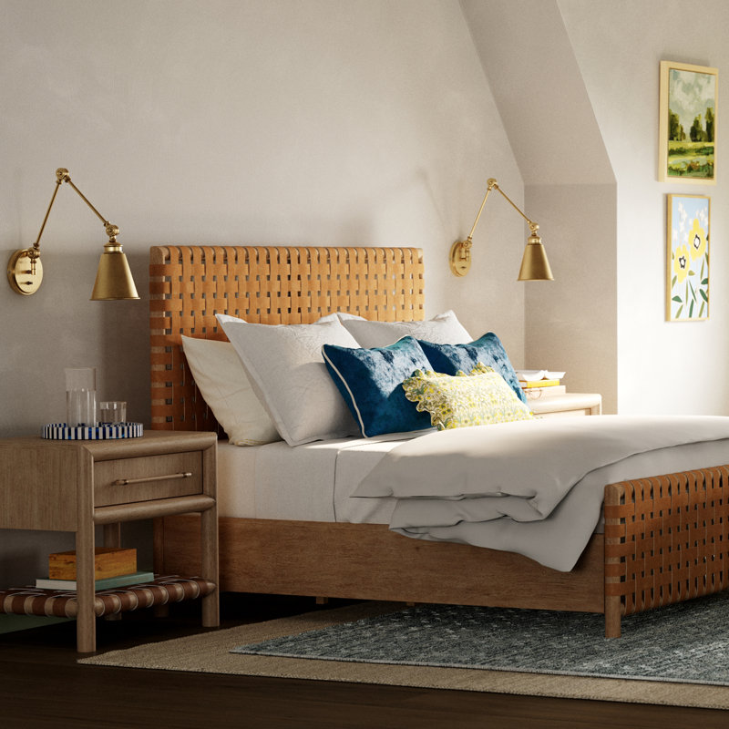 Birch Lane™ Colleen Leather Bed "& Reviews" | Wayfair