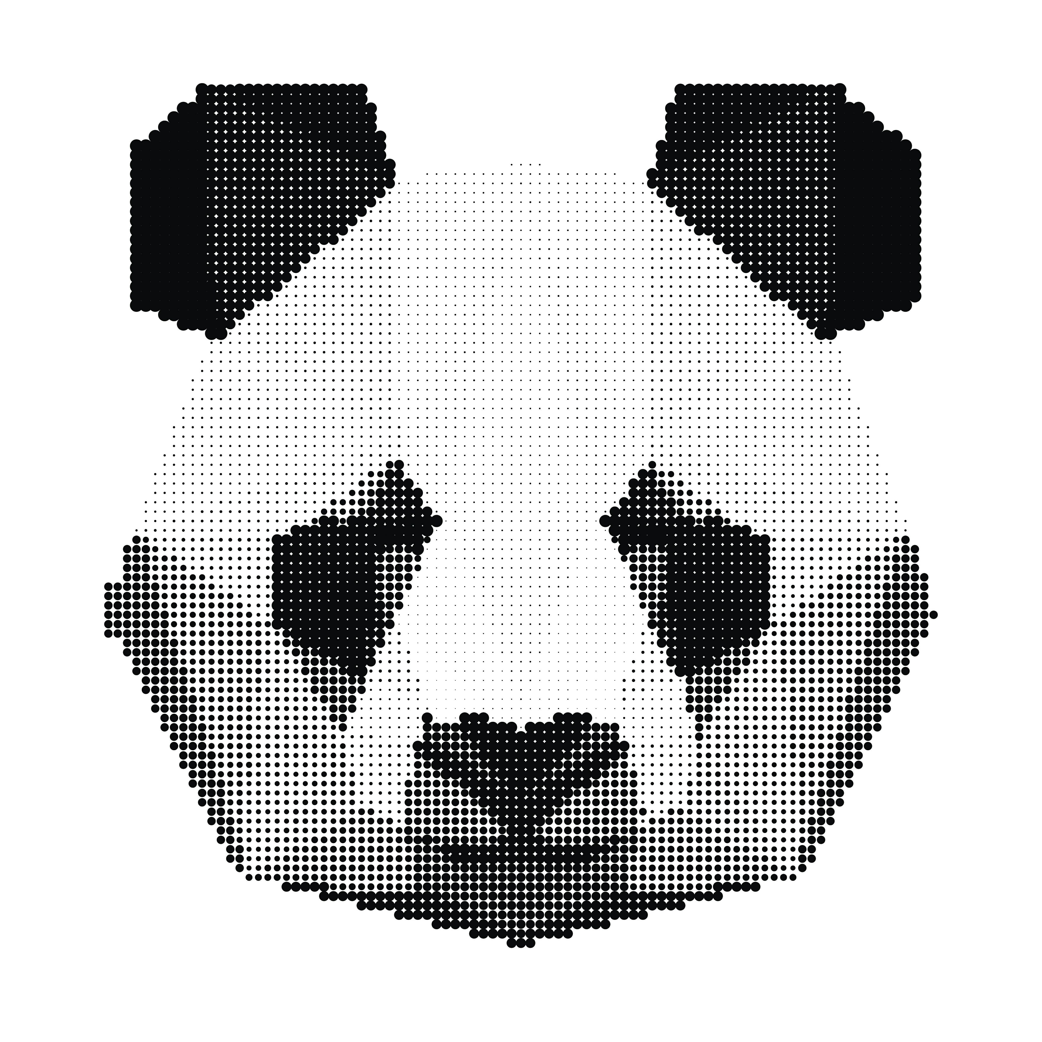 Dakota Fields Karly Abstract Monochrome Panda by - Wrapped Canvas ...