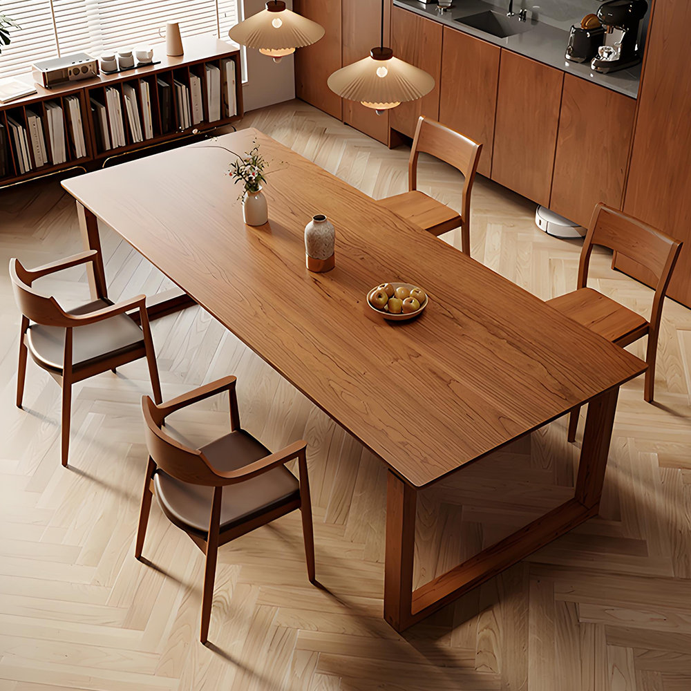 LJIA home Rectangular Minimalist Dining Table Set | Wayfair