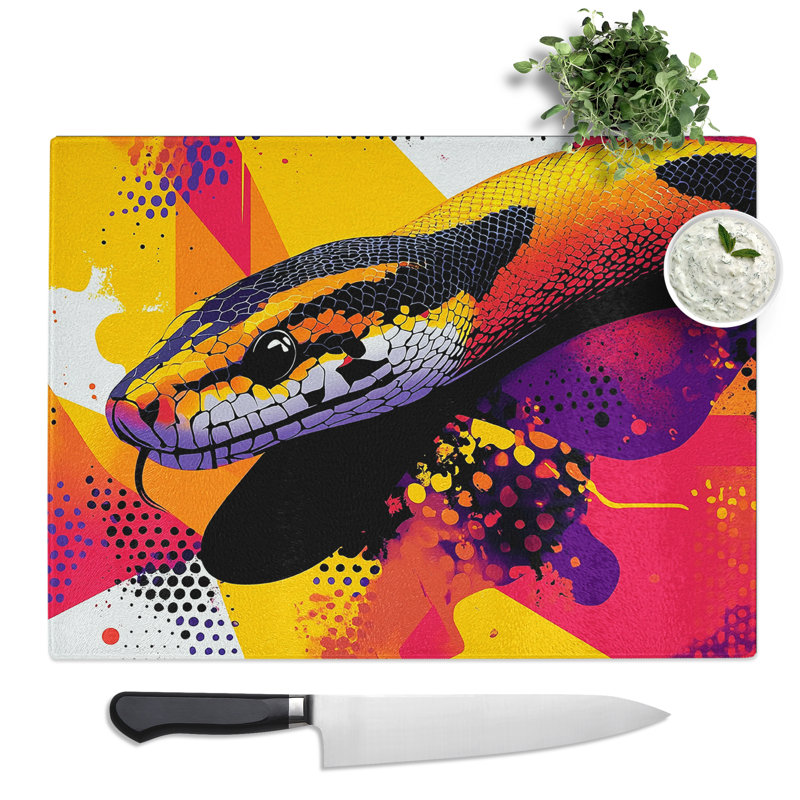Metro Lane Snake Glass Chopping Board | Wayfair.co.uk