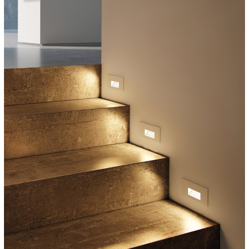 Latitude Run® Gislind Integrated LED Metal Step Light Pack & Reviews ...