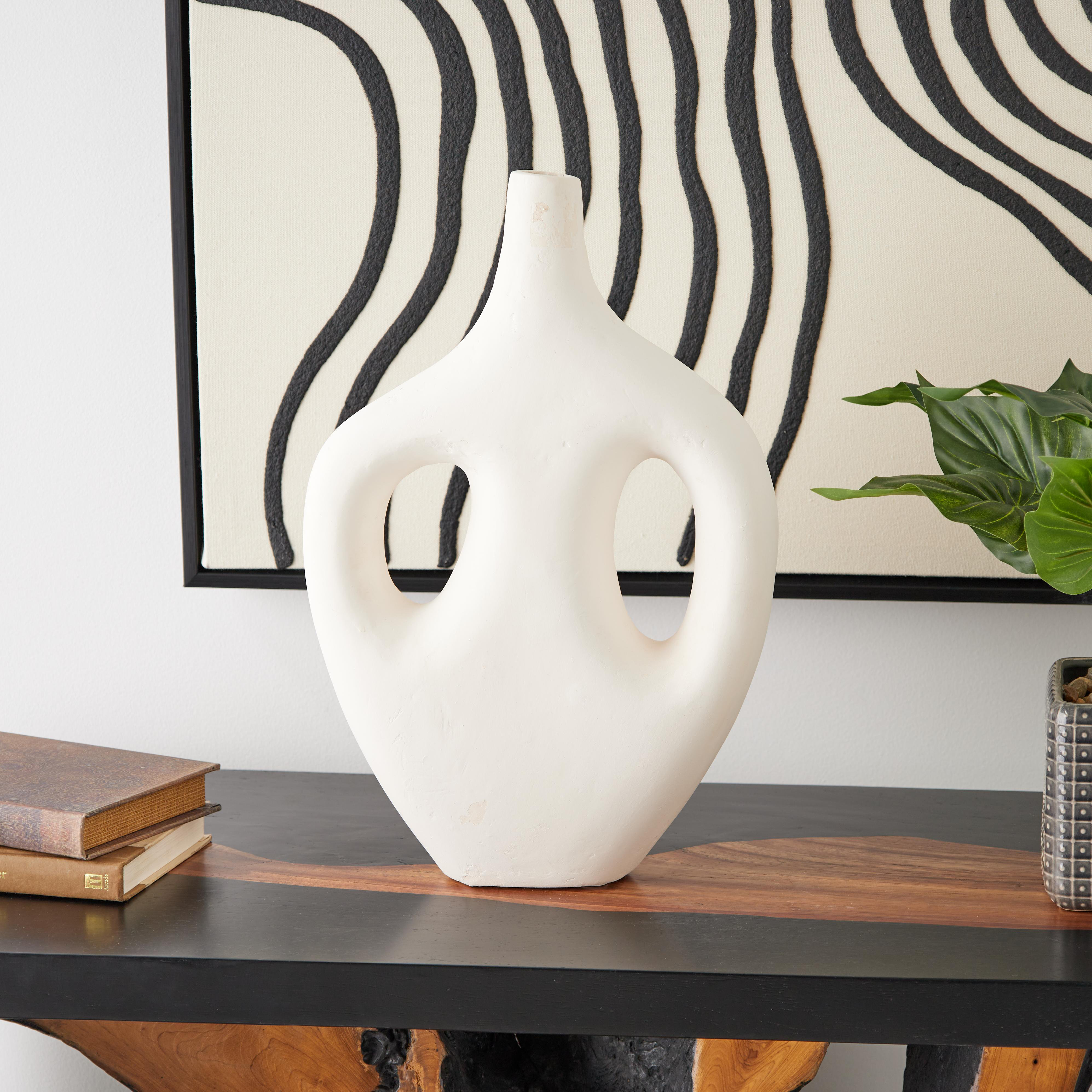 AllModern Evia Paper Mache Abstract Double Handle Vase - Wayfair Canada