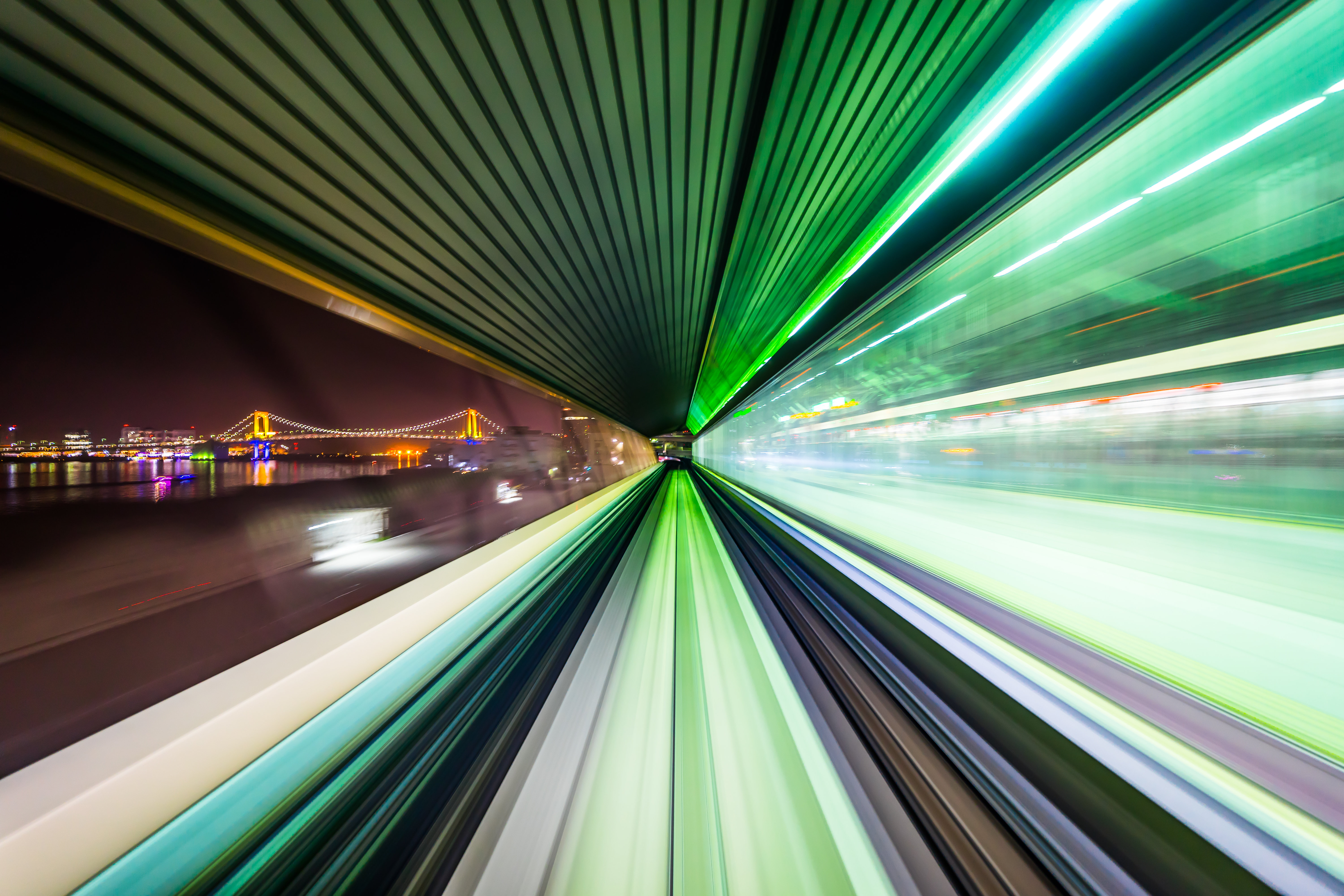 Ebern Designs Zino T Mrt Track Of Motion Light On Canvas Photograph ...