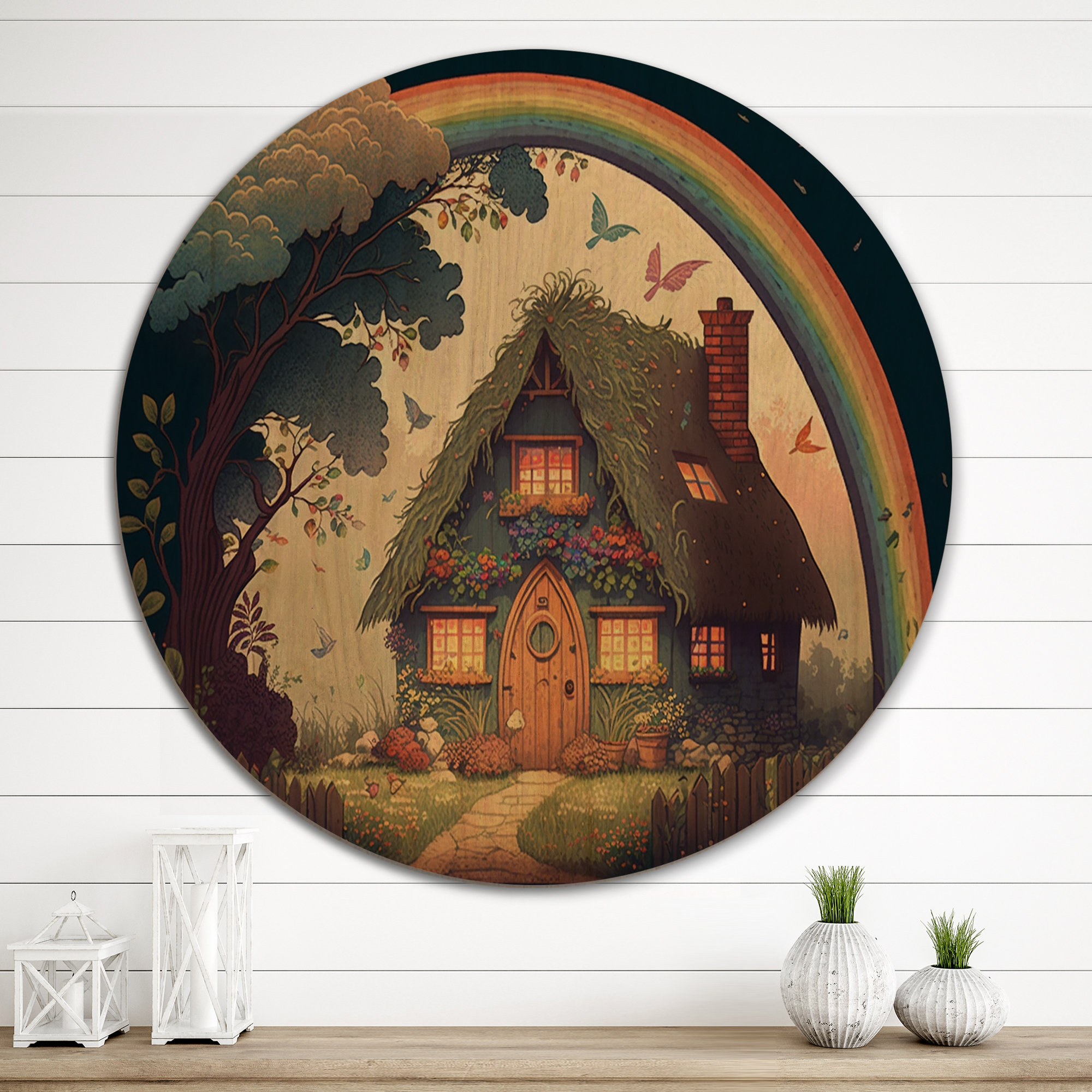 August Grove® Country Cottage Under The Rainbow IV - Lake House Cottage ...