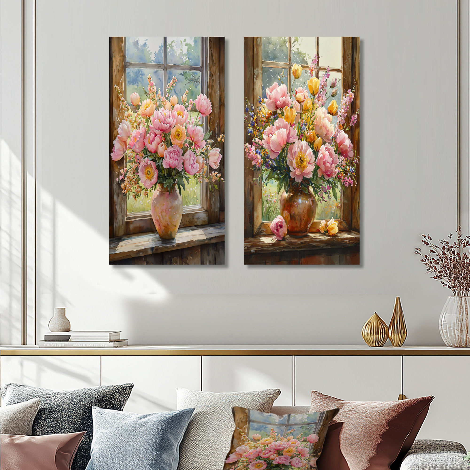 Winston Porter Summer Orchard Bloom Assorted Bouquets I - Floral Wall ...