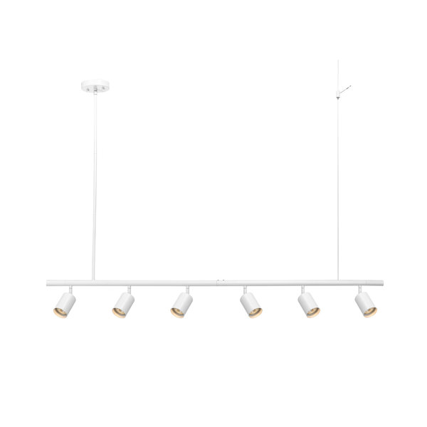 Globe Electric Company Cynthia 6-Light Matte White Adjustable Height ...