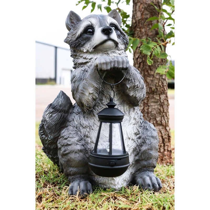 Loon Peak® Hasseman North American Raccoon Statue | Wayfair
