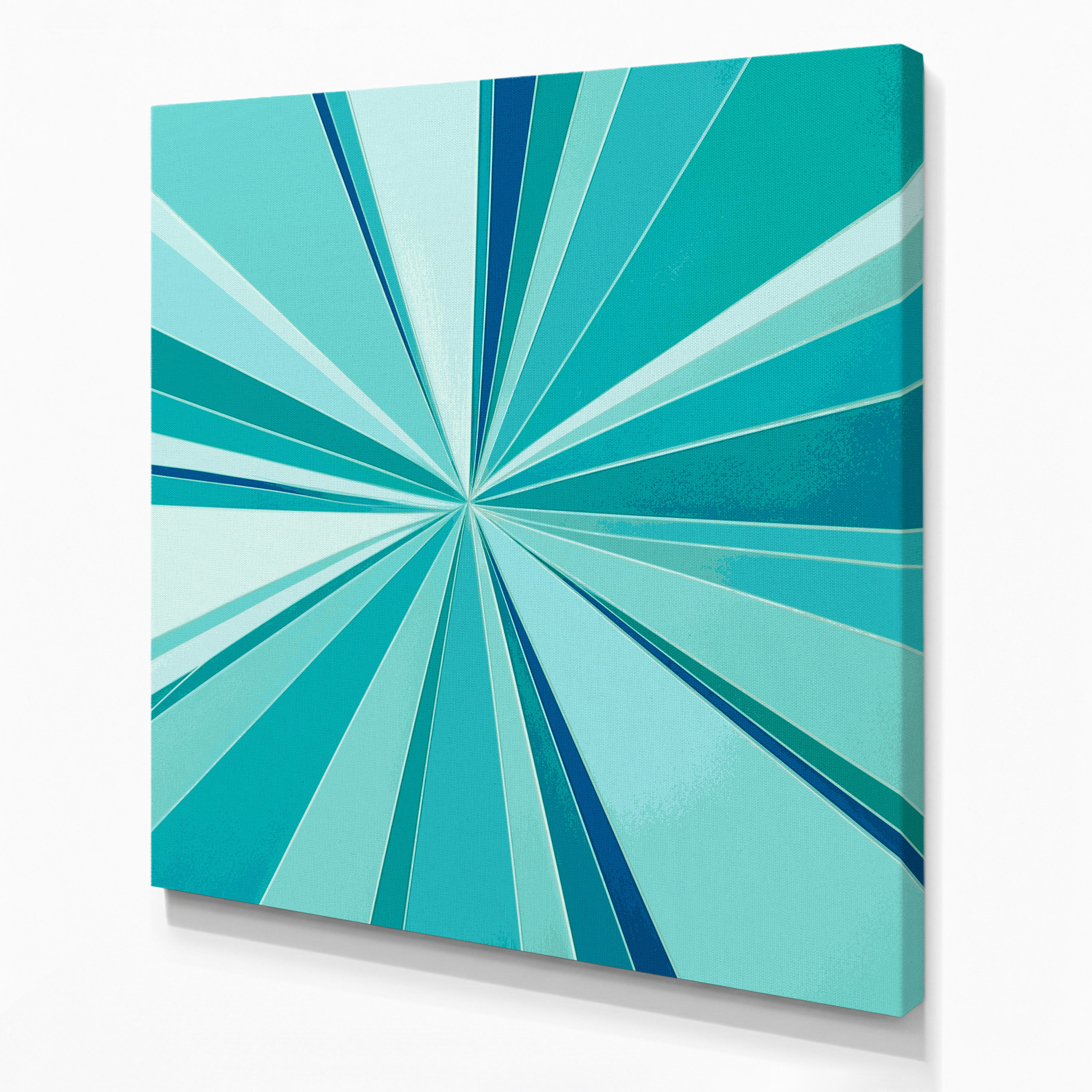Ivy Bronx Hard Edge 34 Blue Canvas Wall Art - Wayfair Canada