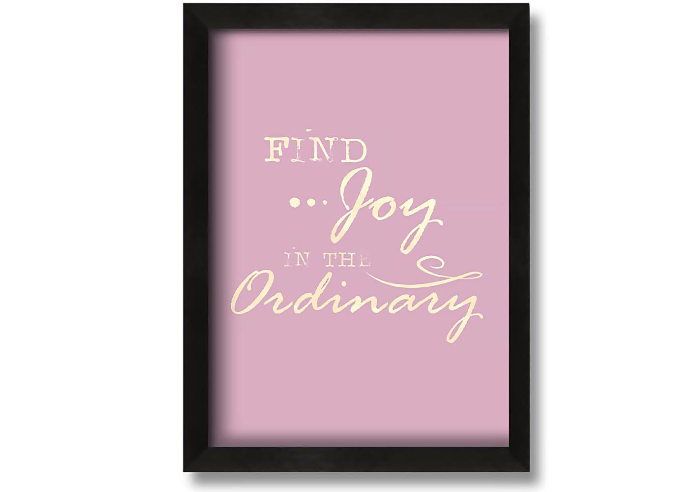 Happy Larry Find Joy in the Ordinary - Picture Frame Typography on ...