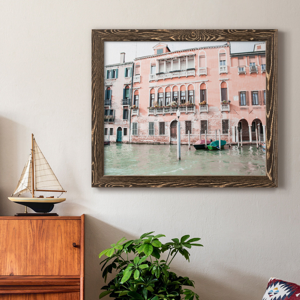 Ebern Designs Canal Building I - Picture Frame on Canvas - Wayfair Canada