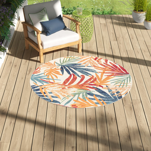 Orange Outdoor Rugs You'll Love | Wayfair