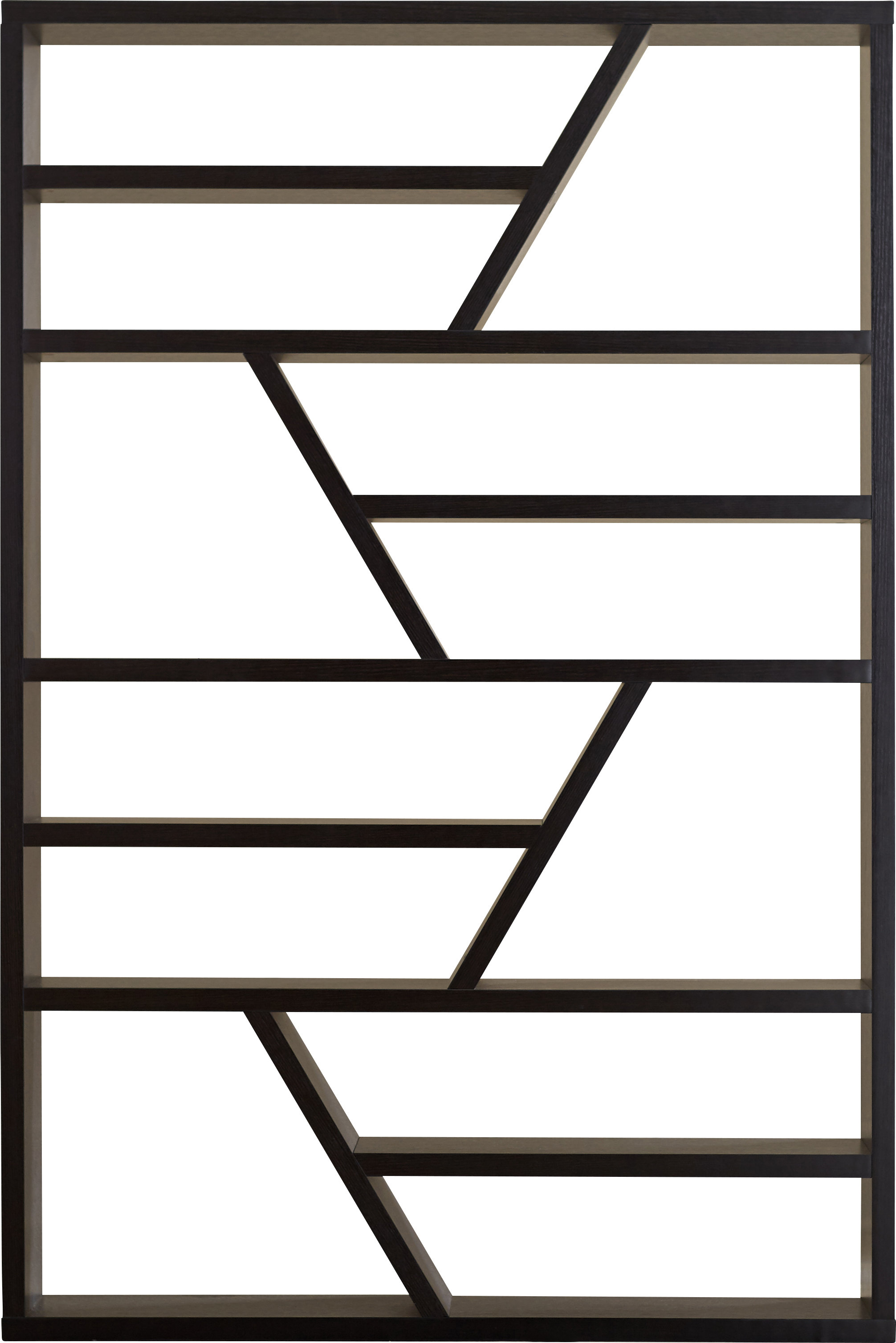 17 Stories Dailey 180cm H x 120cm W Geometric Bookcase & Reviews ...