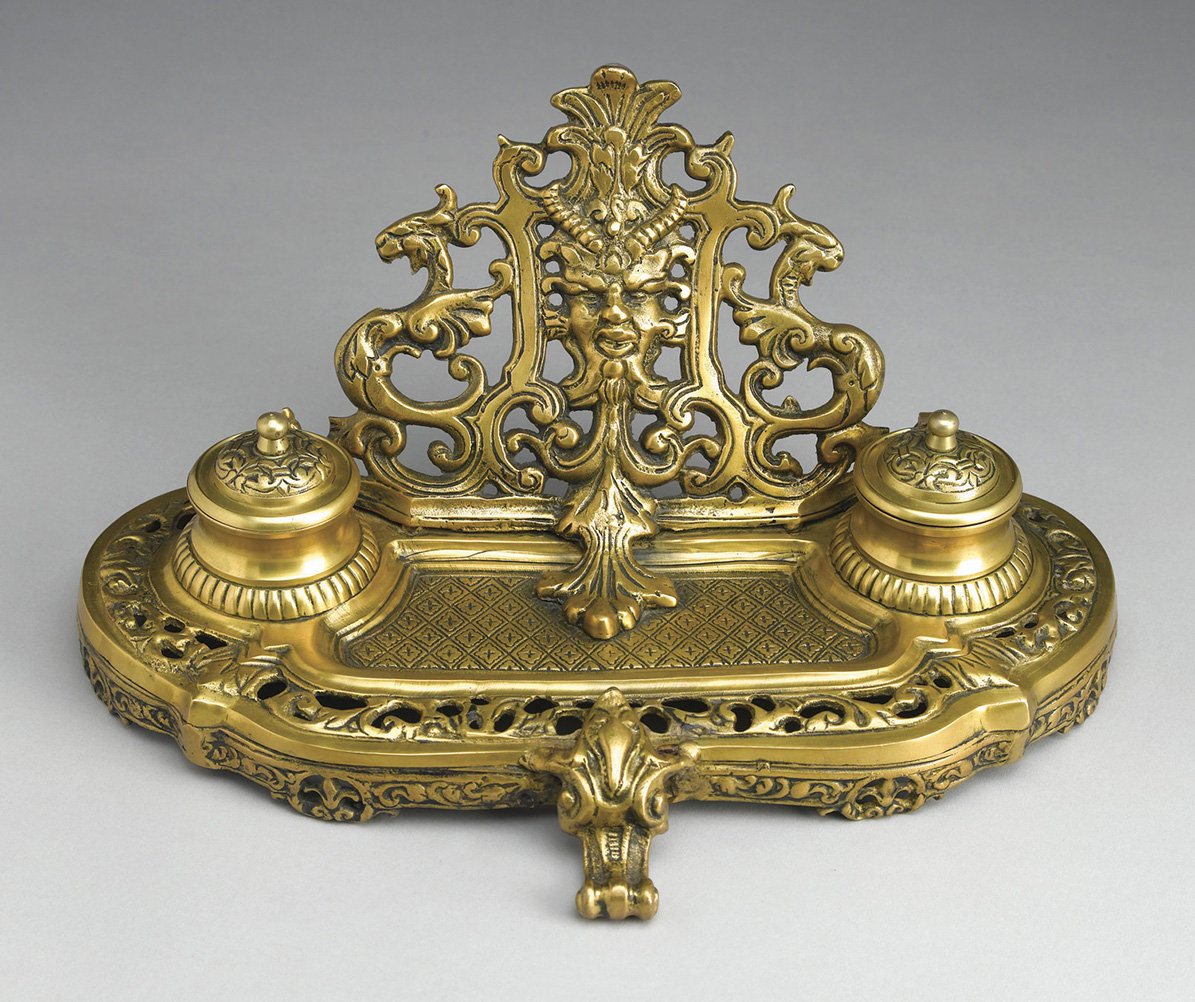 Astoria Grand Fahey Decorative Double Inkwell & Reviews | Wayfair