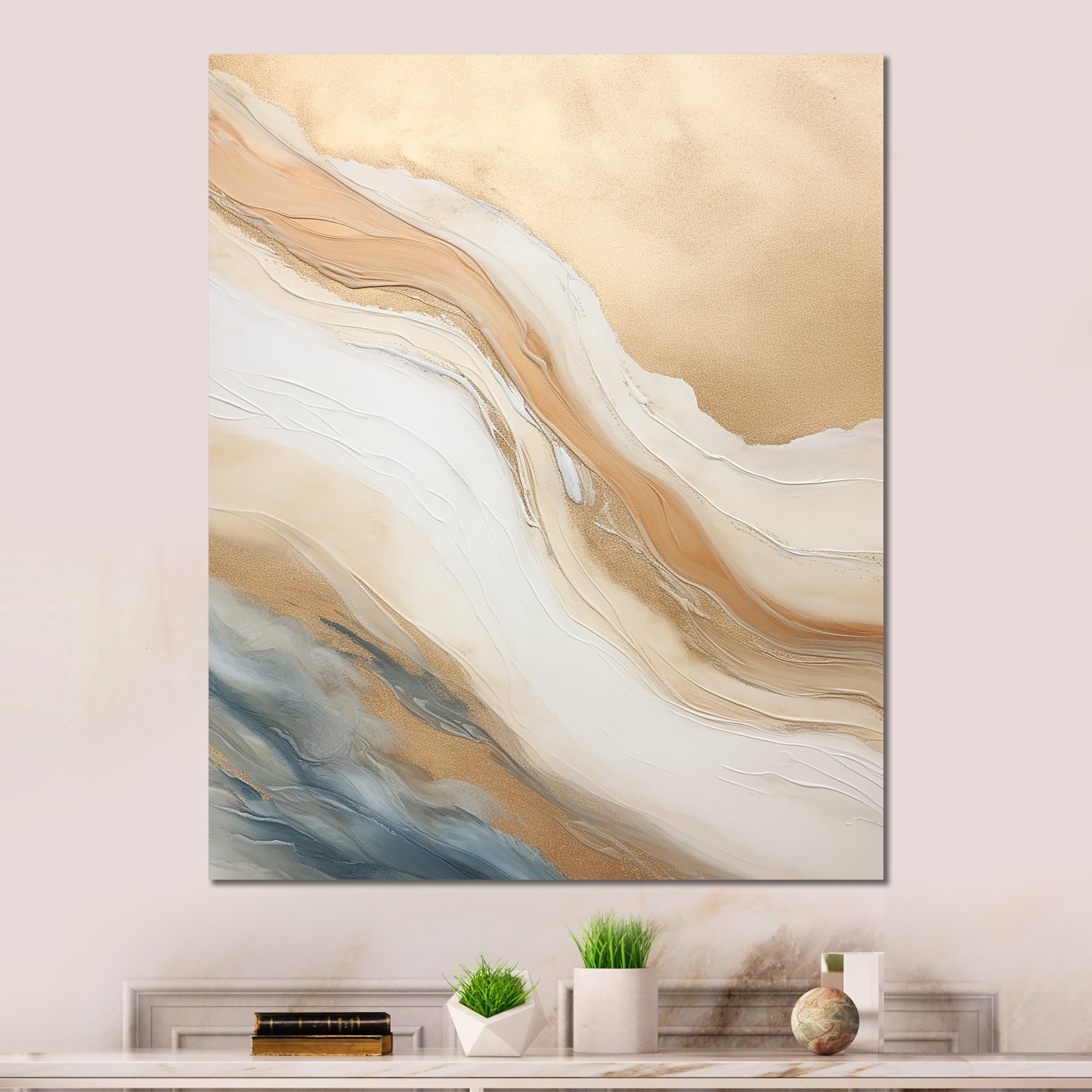 Wrought Studio - Abstract Metal Wall Art Living Room - Wayfair Canada