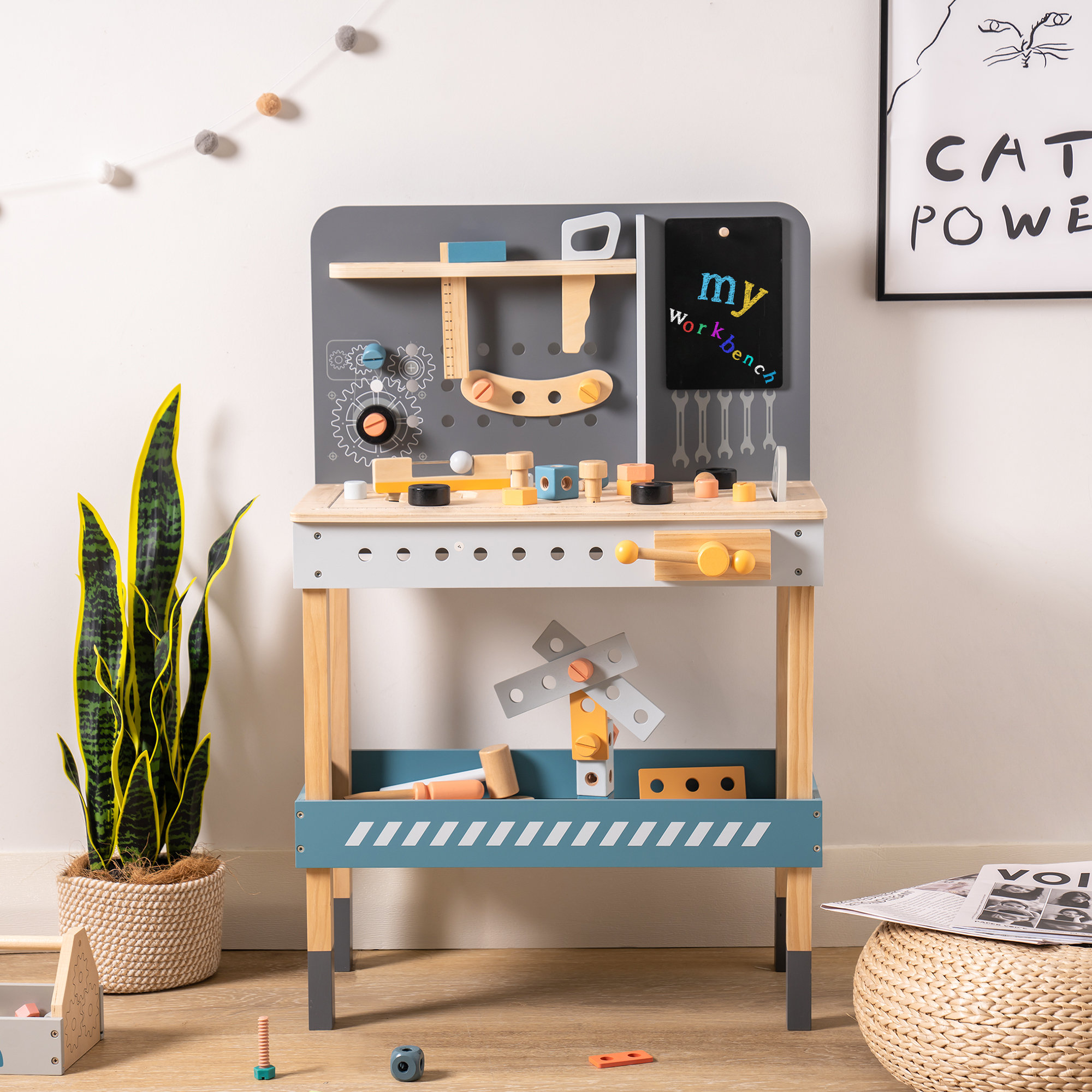 ROBUD Preschool Play Tool Bench - Wayfair Canada