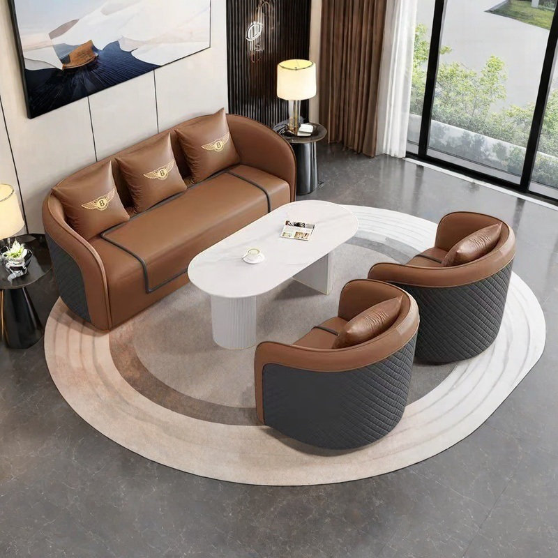 wangling hone Modern light luxury business reception sofa set | Wayfair