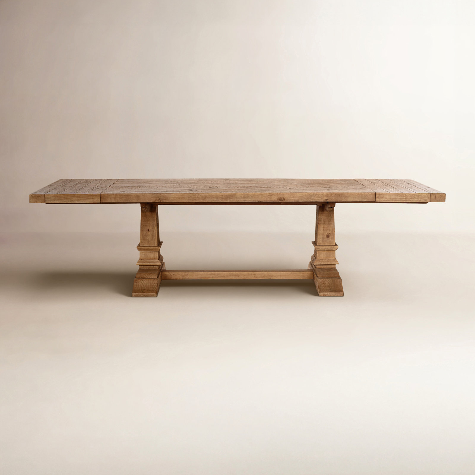 Birch Lane™ Vienna Extendable Reclaimed Pine Wood Dining Table & Reviews | Wayfair