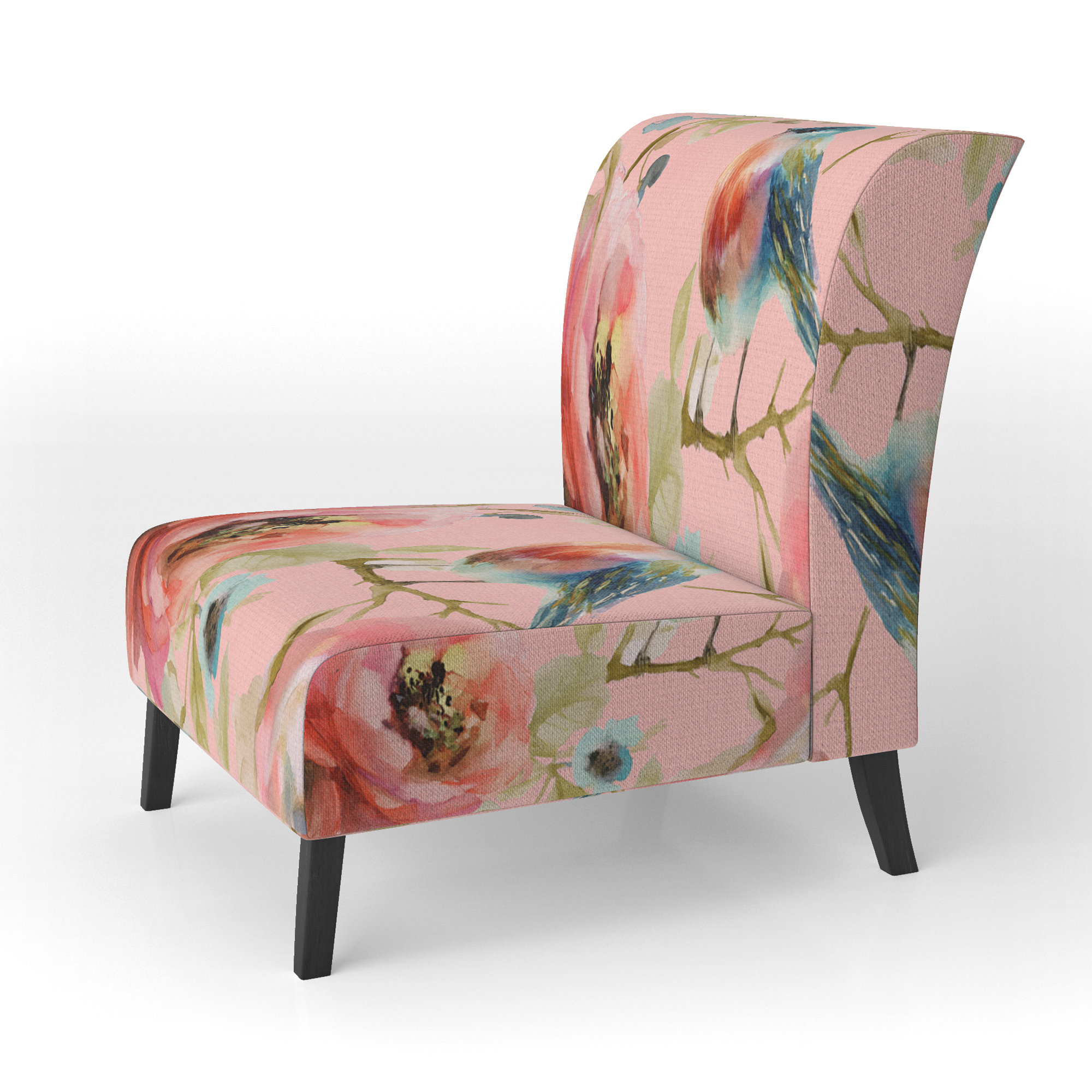 Red Barrel Studio® Beautiful Bird Romance I - Upholstered Traditional ...