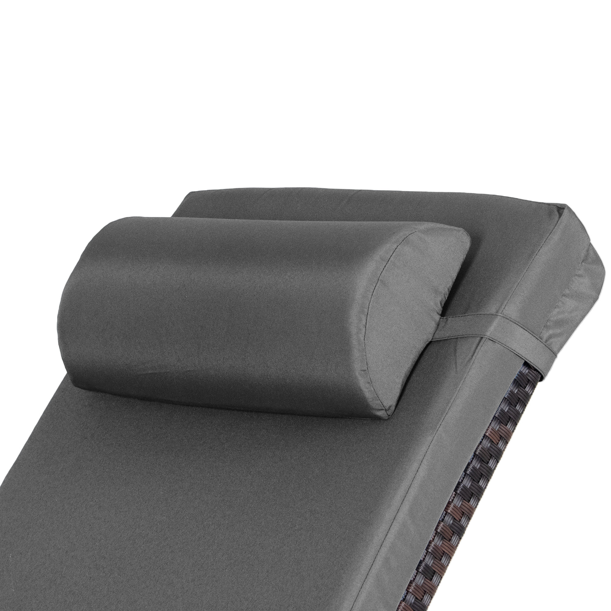 Latitude Run® Outdoor Chaise Lounge Chair With Adjustable Backrests ...