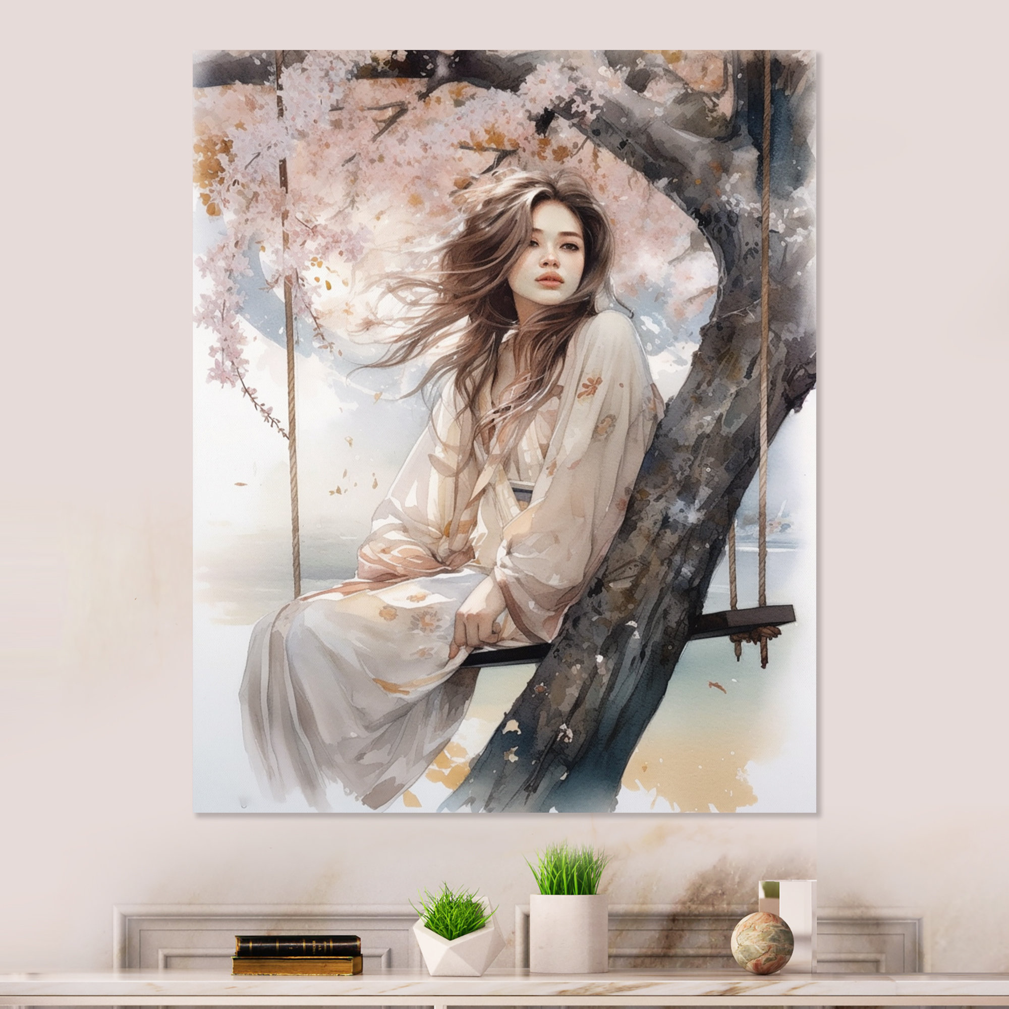 House of Hampton® Stunning Woman Under Willow Tree I - Fashion Woman ...