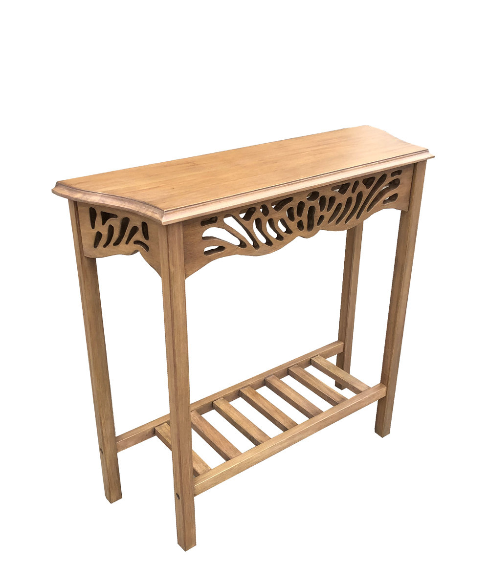 Lark Manor™ Mahogany Elegant Gray Entrance Wall Table | Wayfair