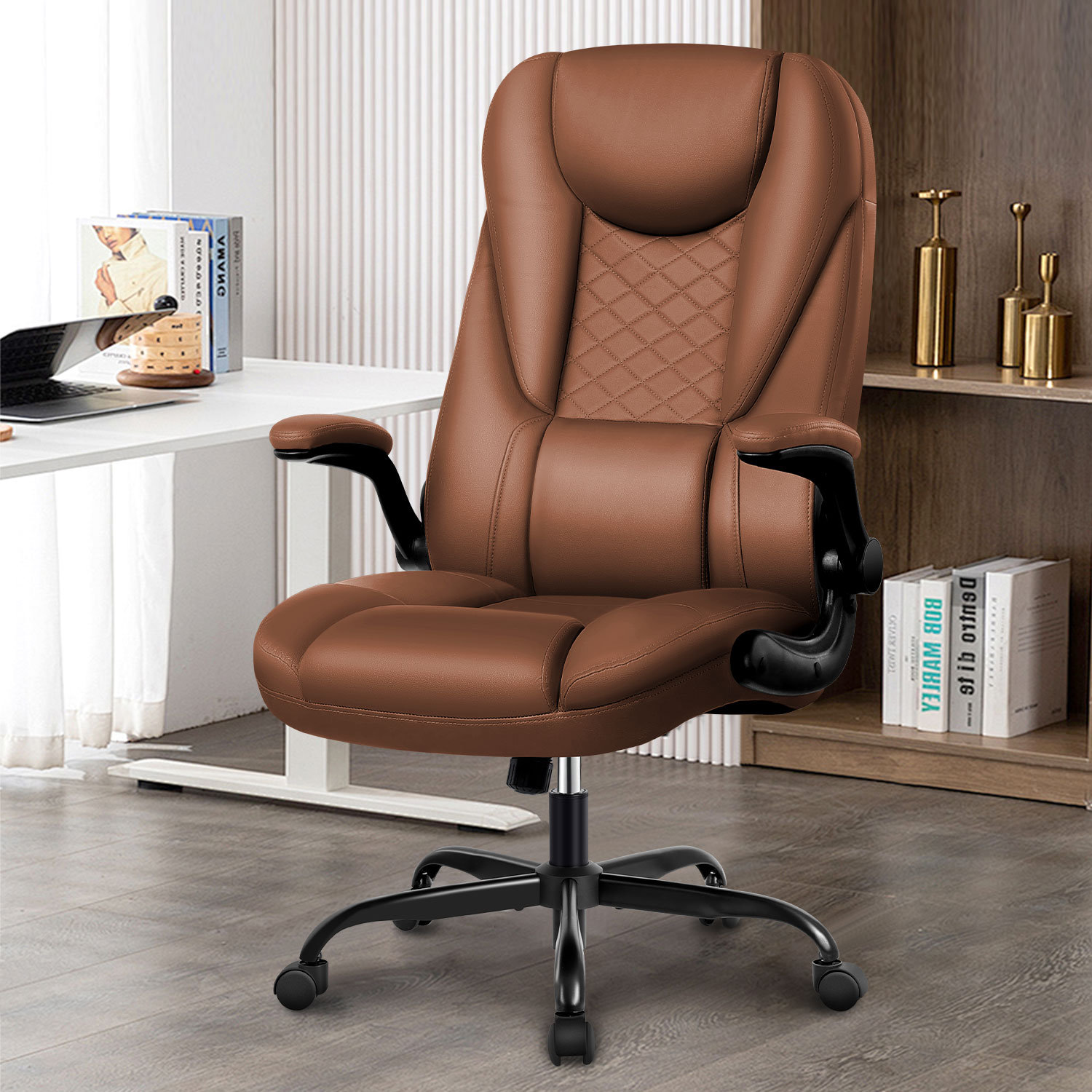 Red Barrel Studio® Joulon Ergonomic Executive Chair with Headrest and ...