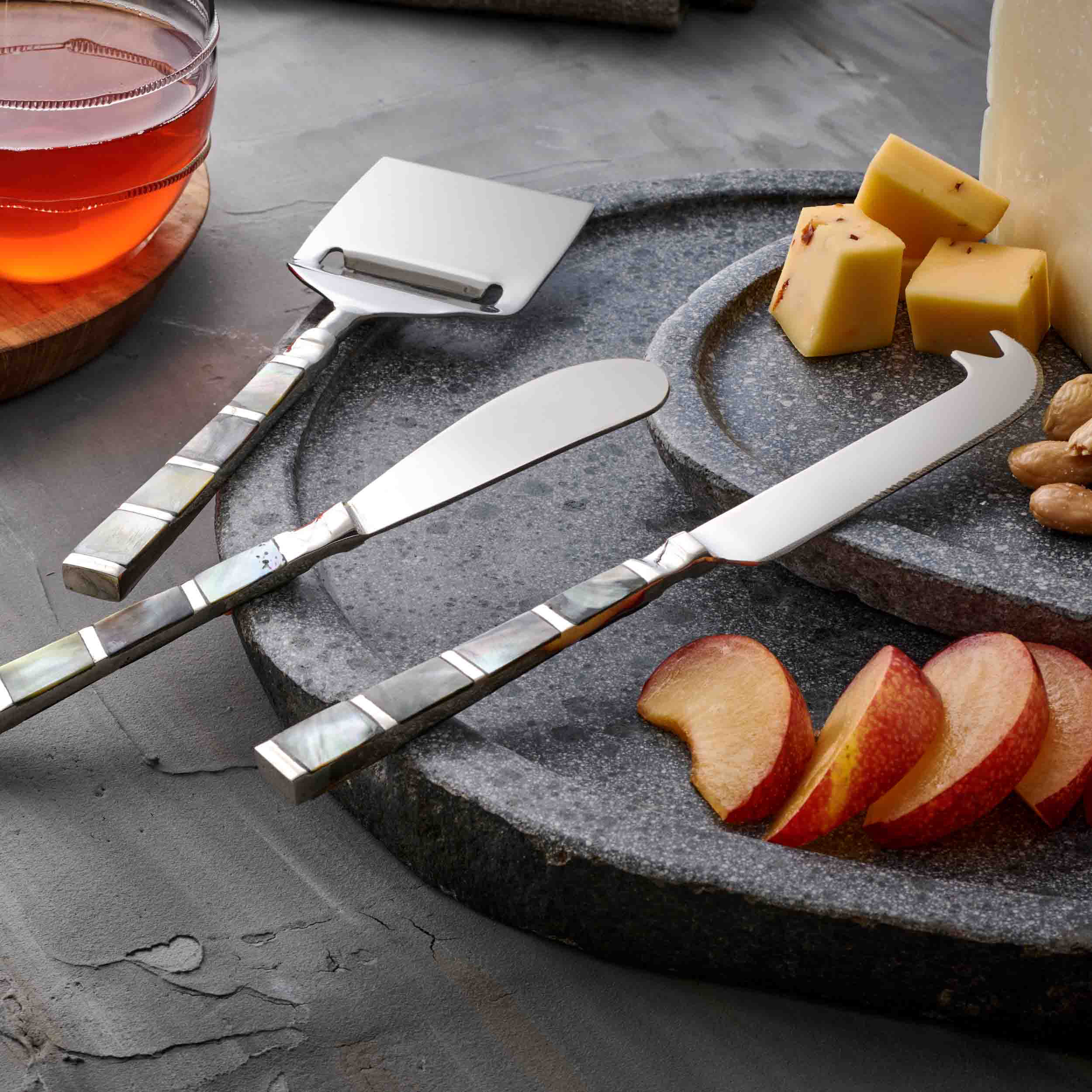 Design Ideas Abalon Cheese Serving Set | Wayfair
