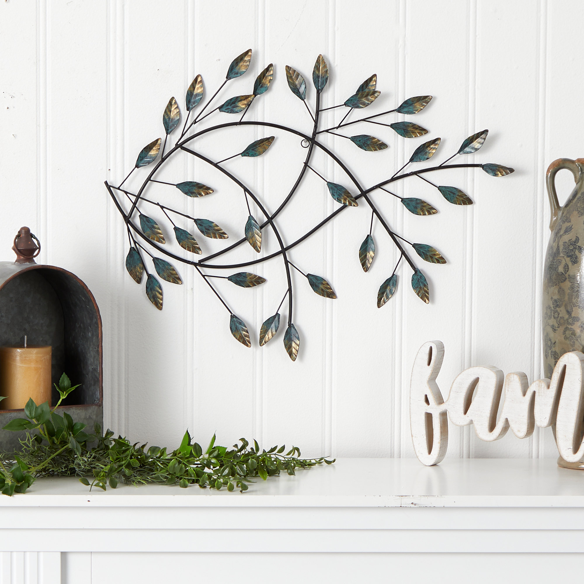 Red Barrel Studio® Scattered Leaves and Vine Wall Décor | Wayfair