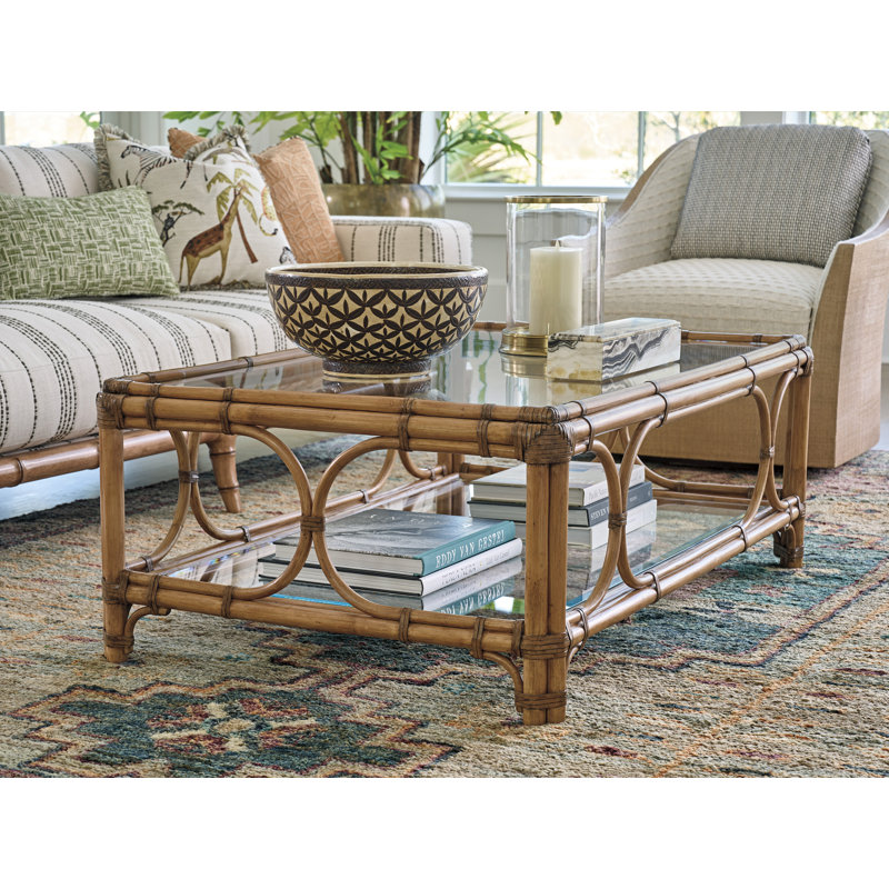 Tommy Bahama Home Deering Bay Rectangular Cocktail Table | Wayfair