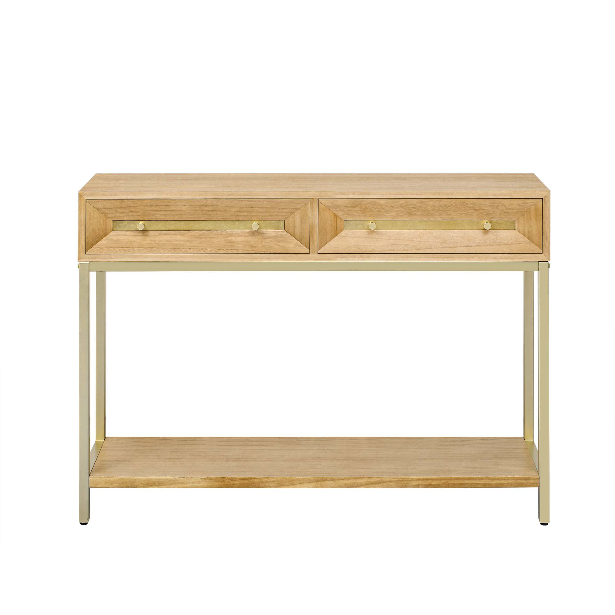 Mercer41 Retro Hallway Entryway Console Table With 2 Drawers & Striking ...