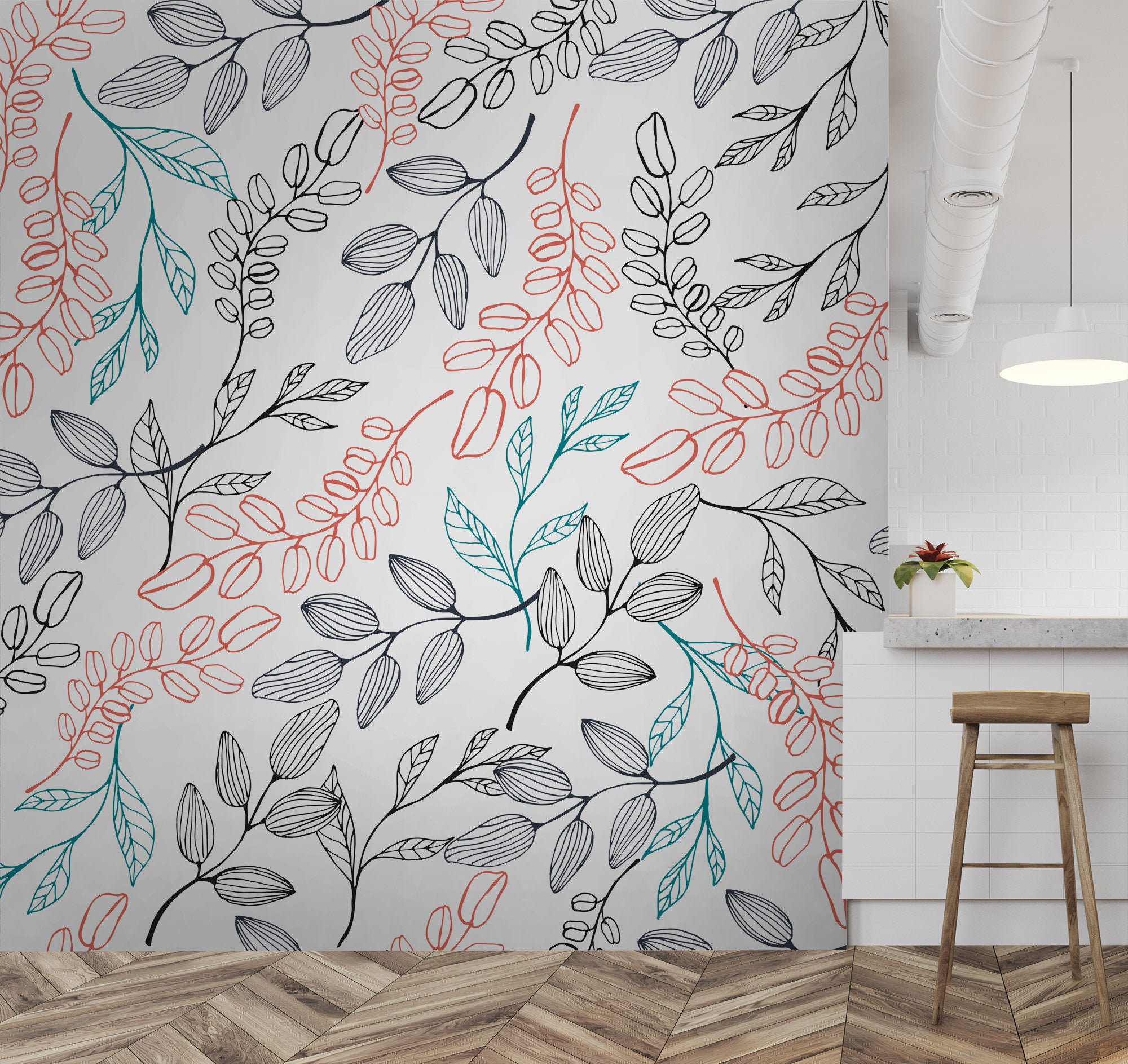 Winston Porter Floral Plant Branches Leaves And Branches Removable ...