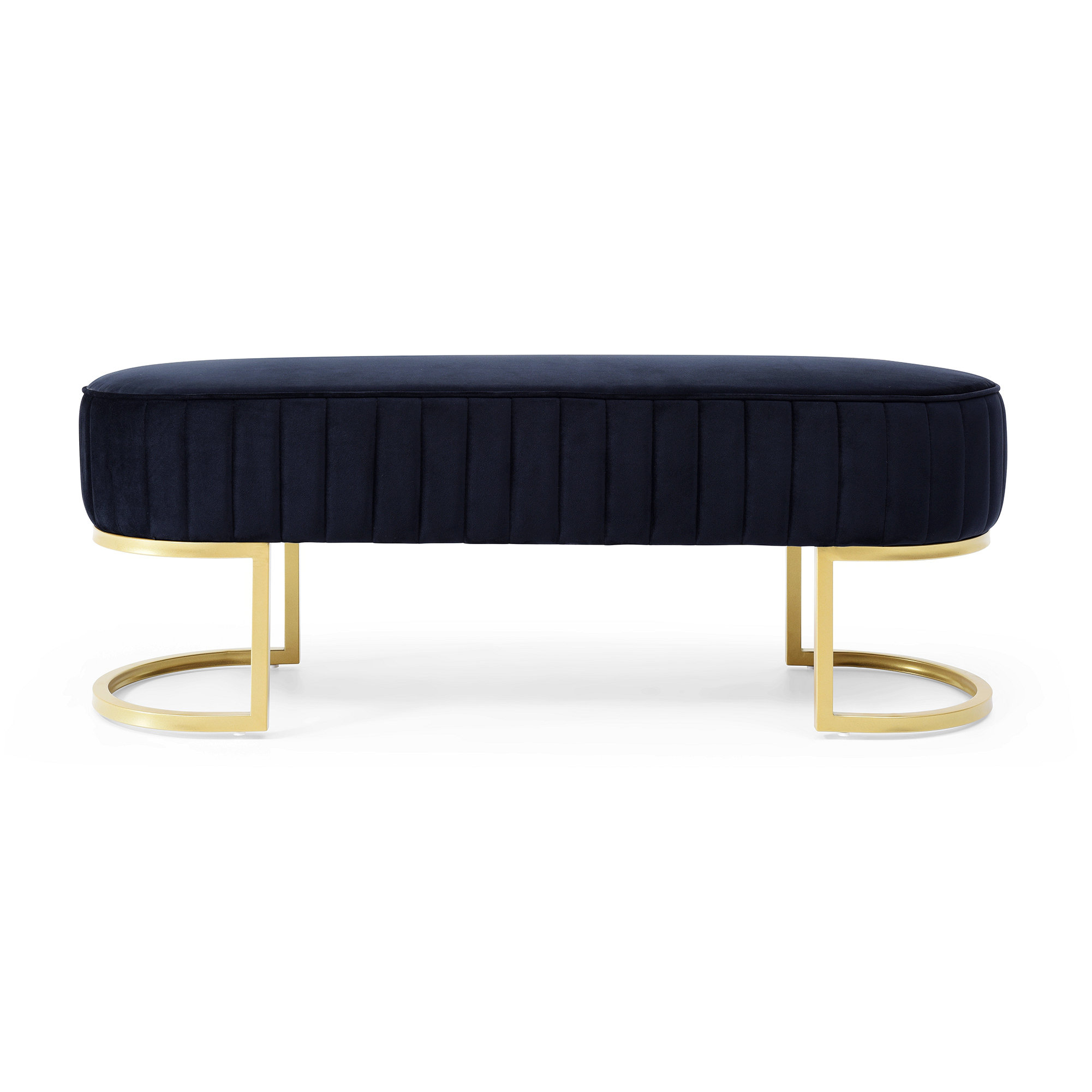 Mercer41 Modern Ottoman Bench,Upholstered Sherpa Fabric Bench,Shoe ...