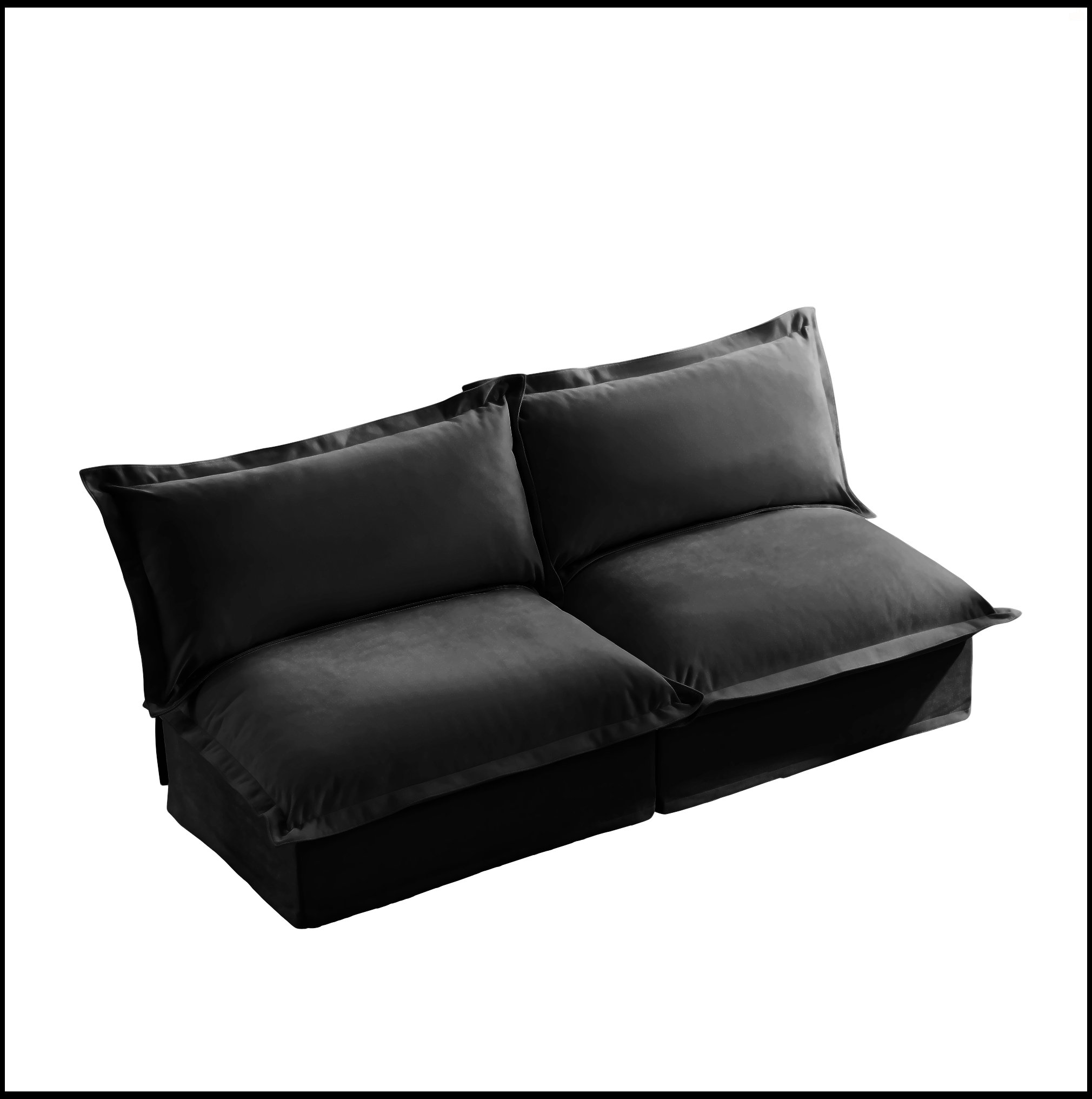 Latitude Run® Slipcovered 2 Seater Armless Sofa | Wayfair