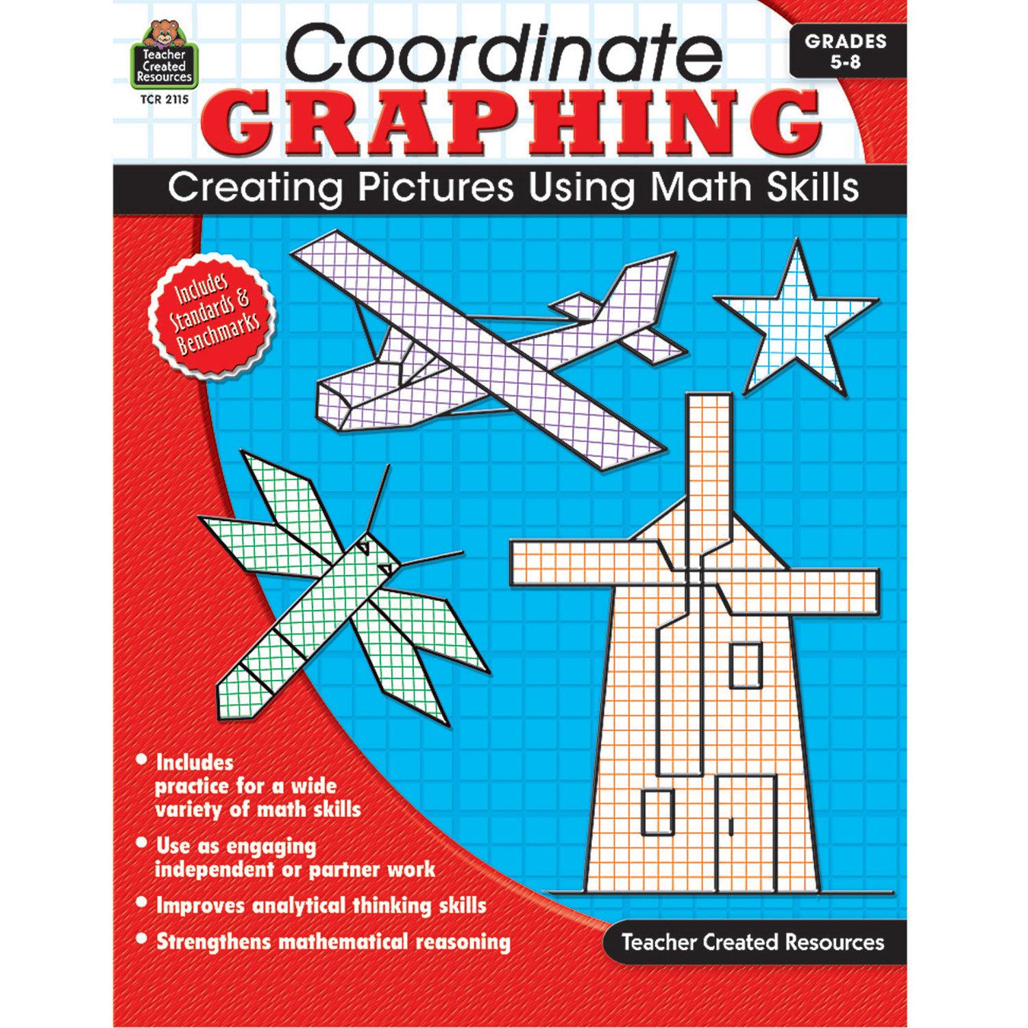 Teacher Created Resources Coordinate Graphing Grade 5-8 Book | Wayfair