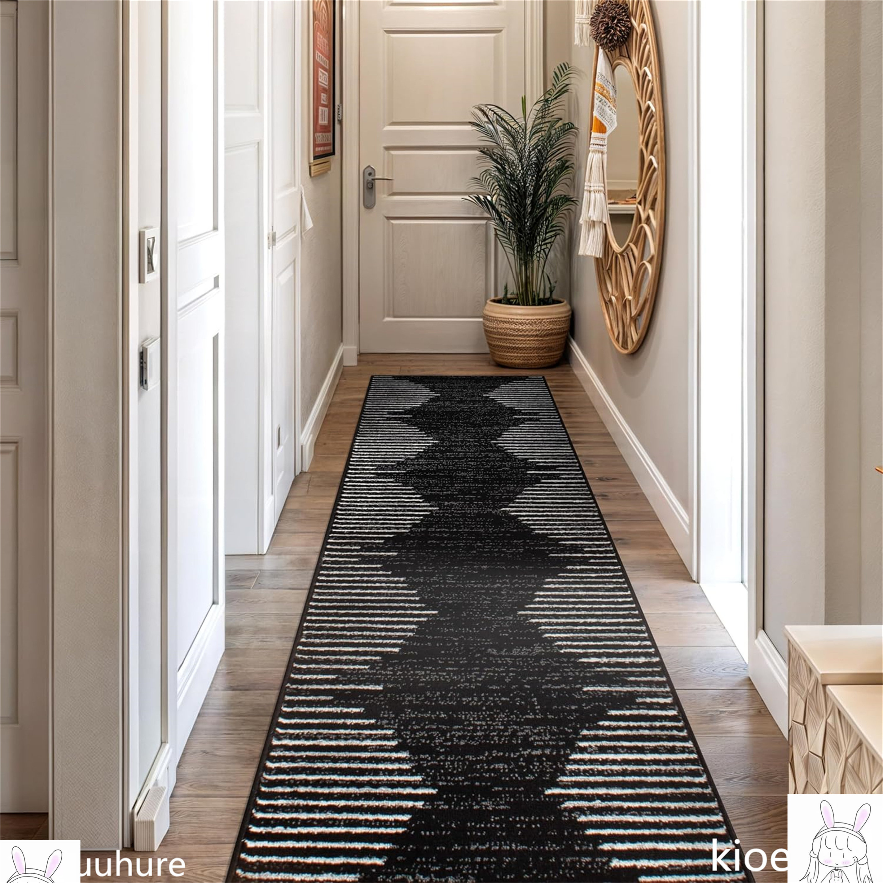 Latitude Run® Modern Wavy Circles Design Area Rug,Red | Wayfair