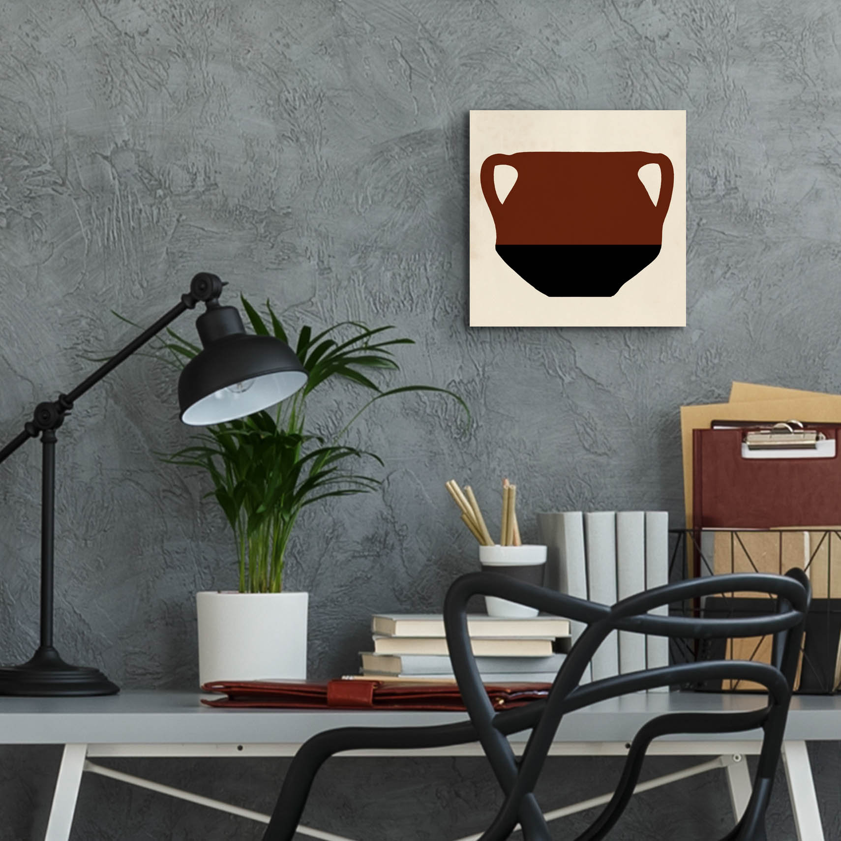Winston Porter 'Clay Pot 2' by Alonzo Saunders Acrylic Glass Wall Art ...
