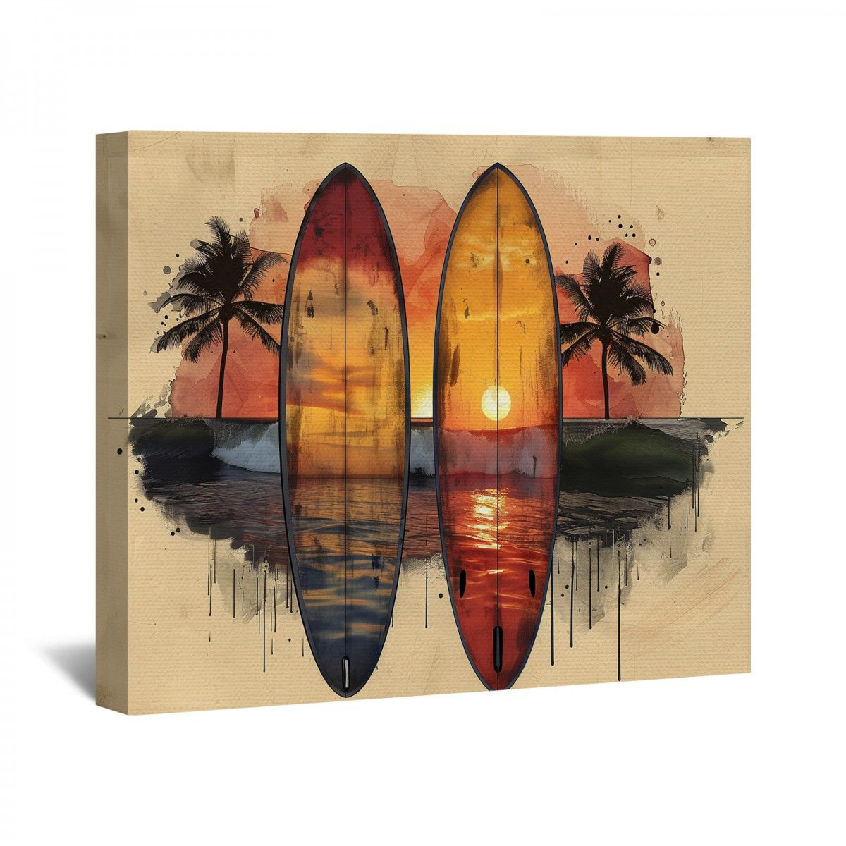 Latitude Run® Surfboards Canvas Wrap - Beach Wall Decor - Wayfair Canada